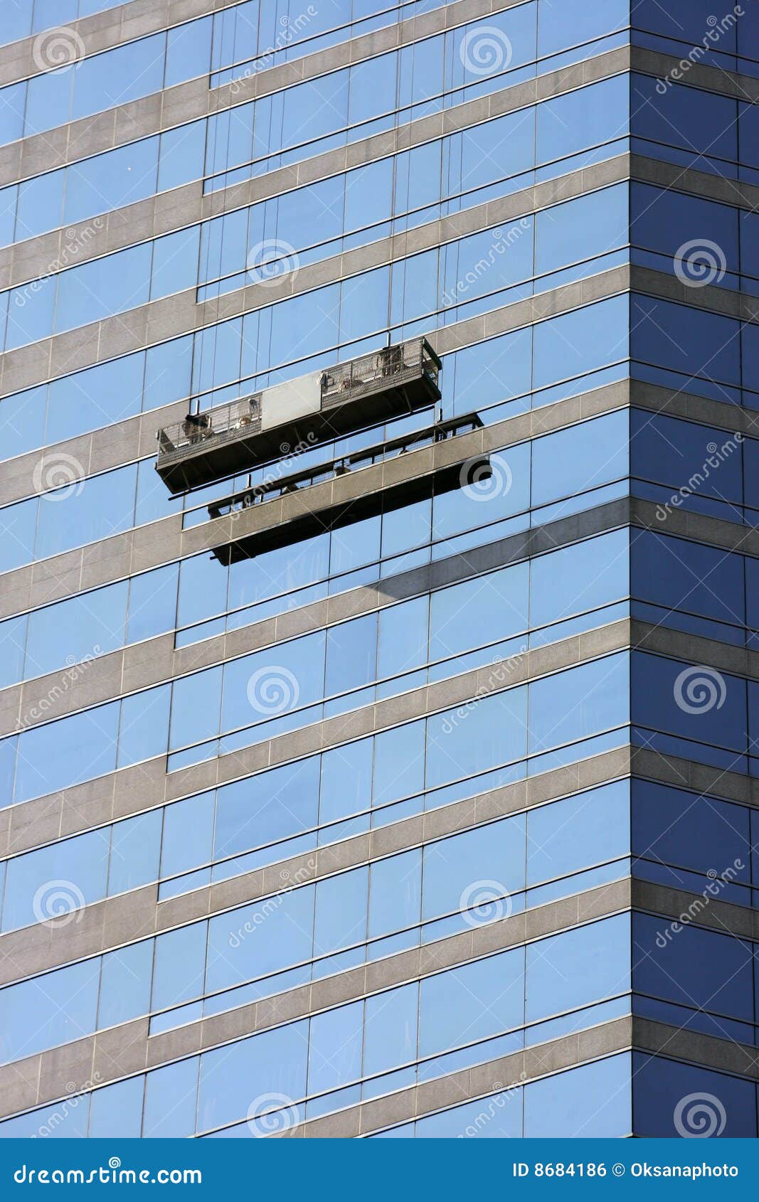 Window washing stock photo. Image of blue, washing, skyscraper - 8684186
