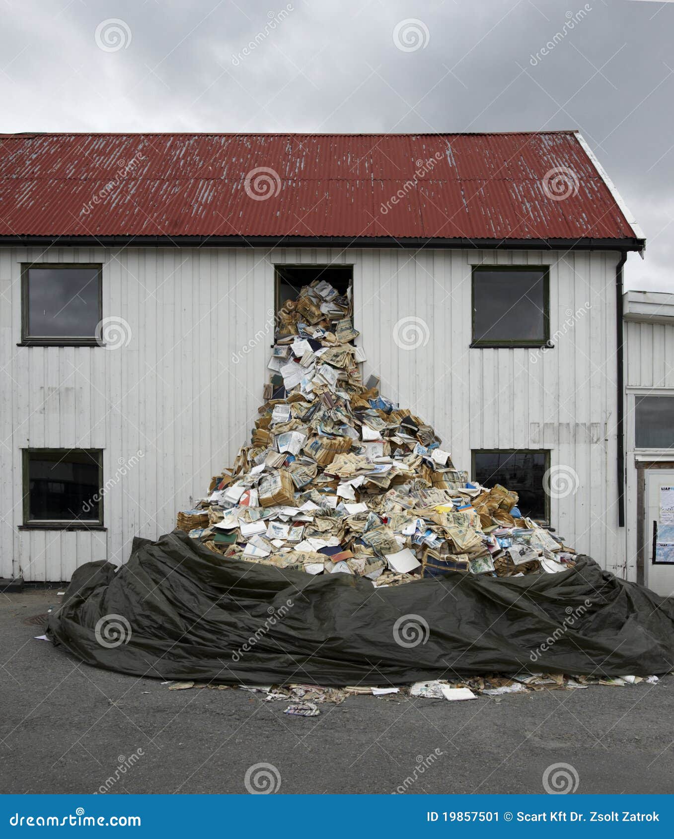 Window waste stock image. Image of overflow, home, documents - 19857501