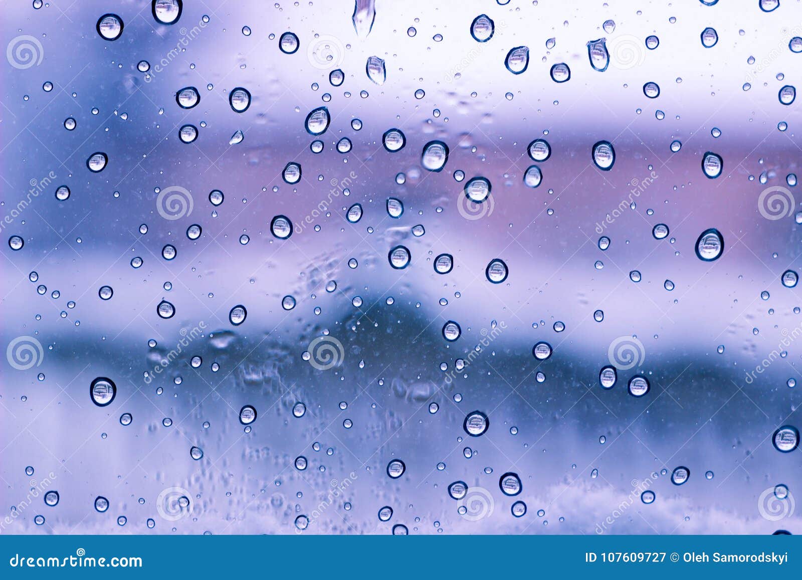 Window Water Blue Condensate Background Royalty-Free Stock Photo ...