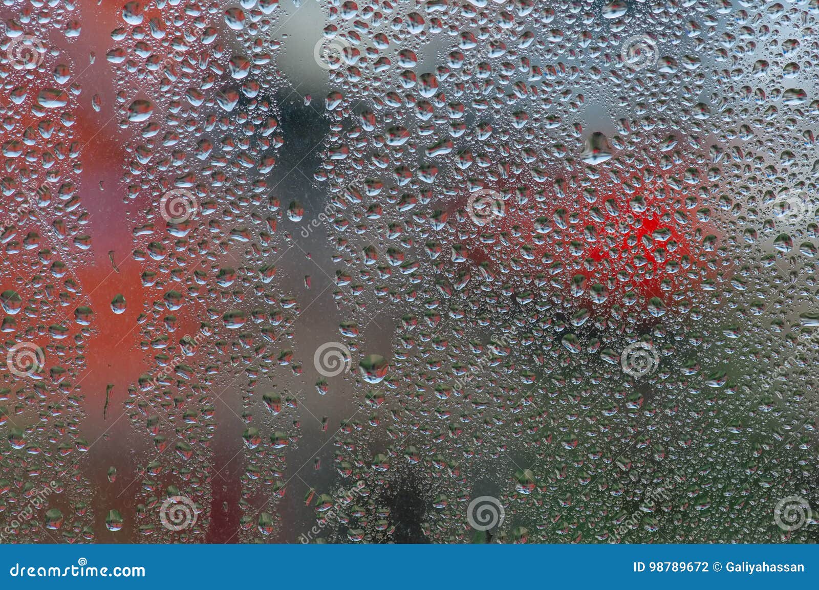 Window with water drops. stock photo. Image of september - 98789672