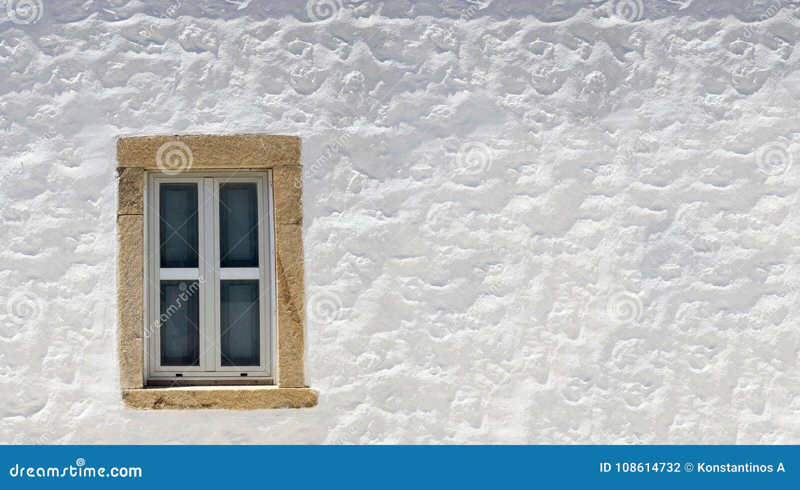 Window White in Greek Island for Background Patmos Stock Photo - Image ...