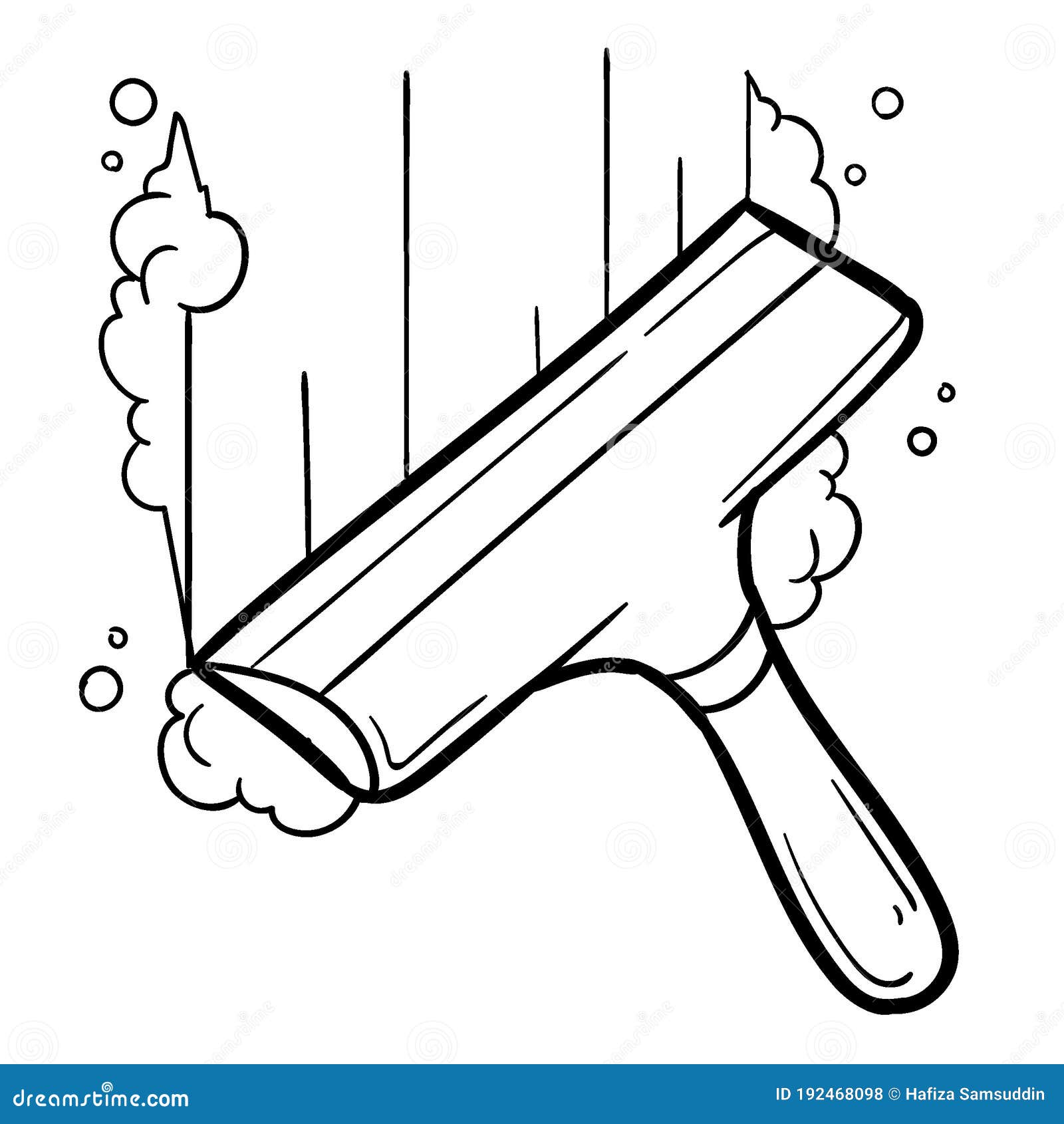 Window Wiper. Vector Illustration Decorative Design Stock Vector ...