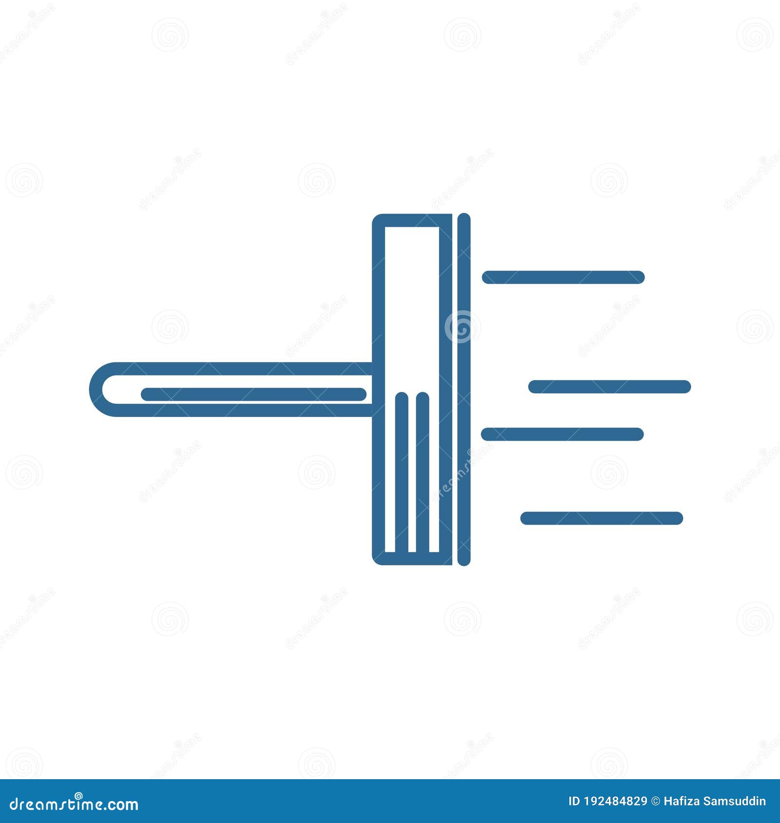 Window Wiper. Vector Illustration Decorative Design Stock Vector ...