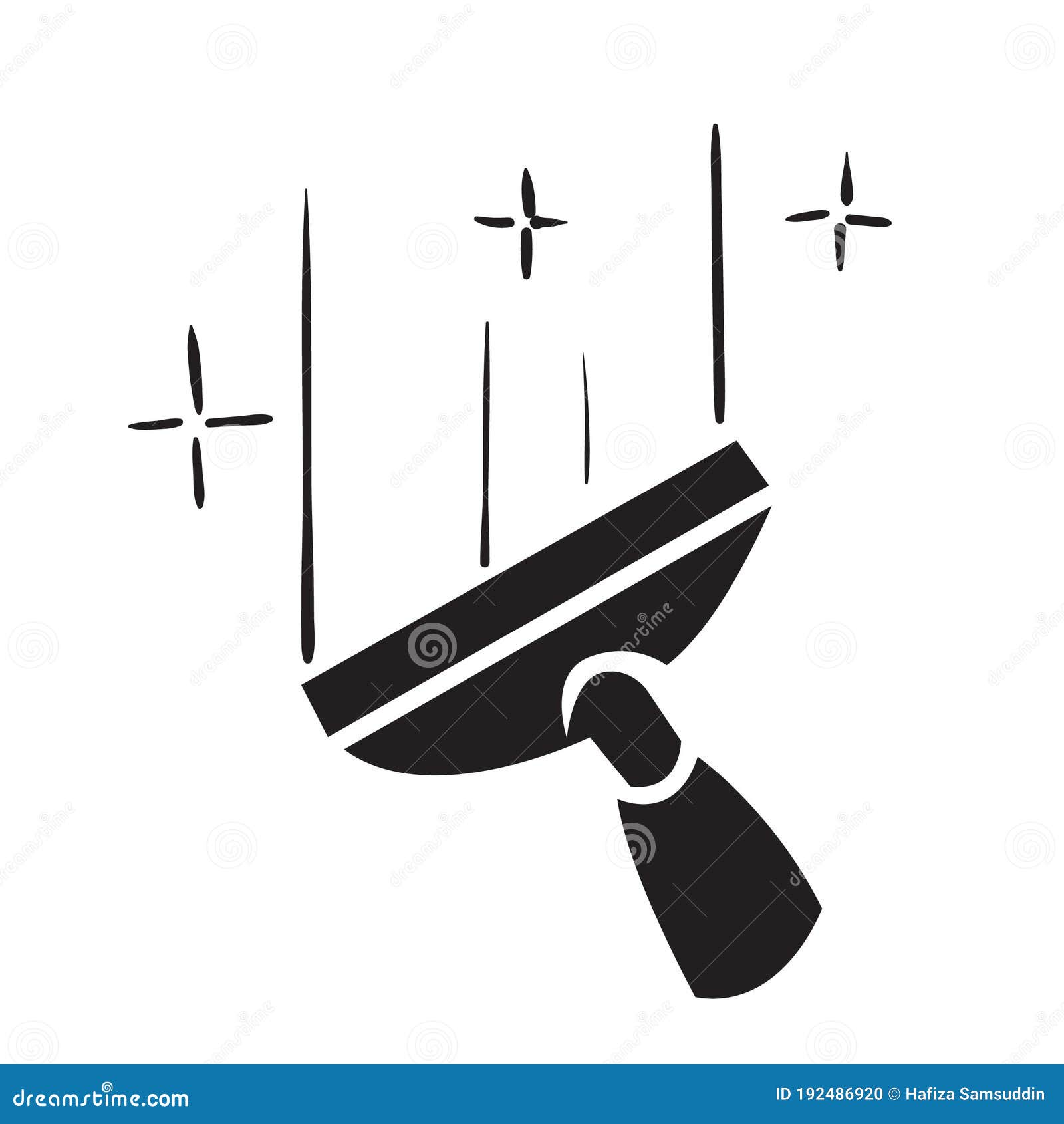 Window Wiper. Vector Illustration Decorative Design Stock Vector ...