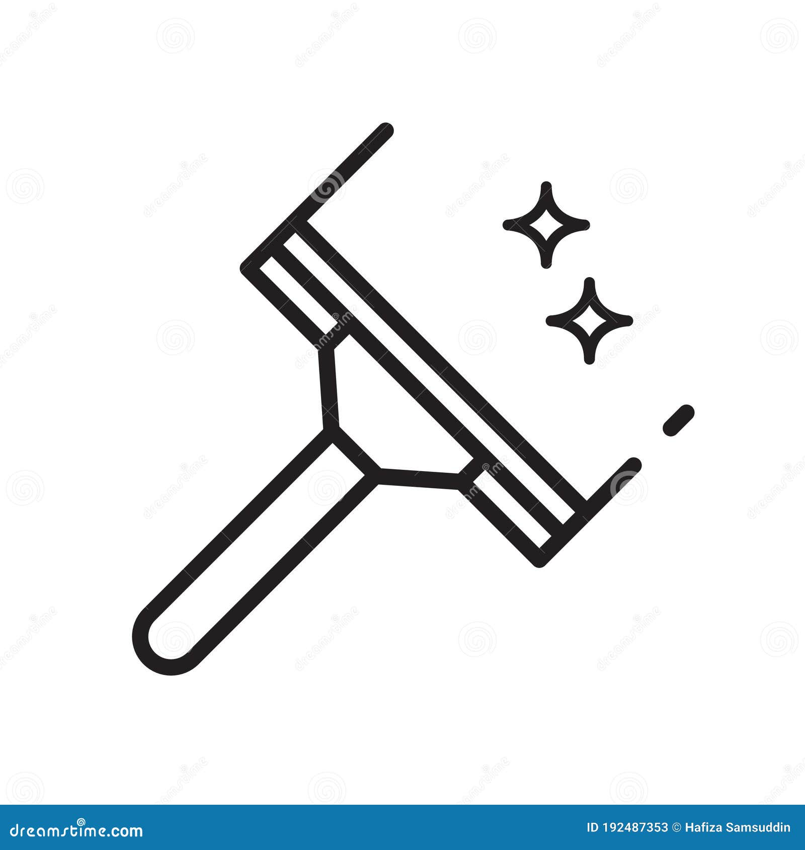 Window Wiper. Vector Illustration Decorative Design Stock Vector ...