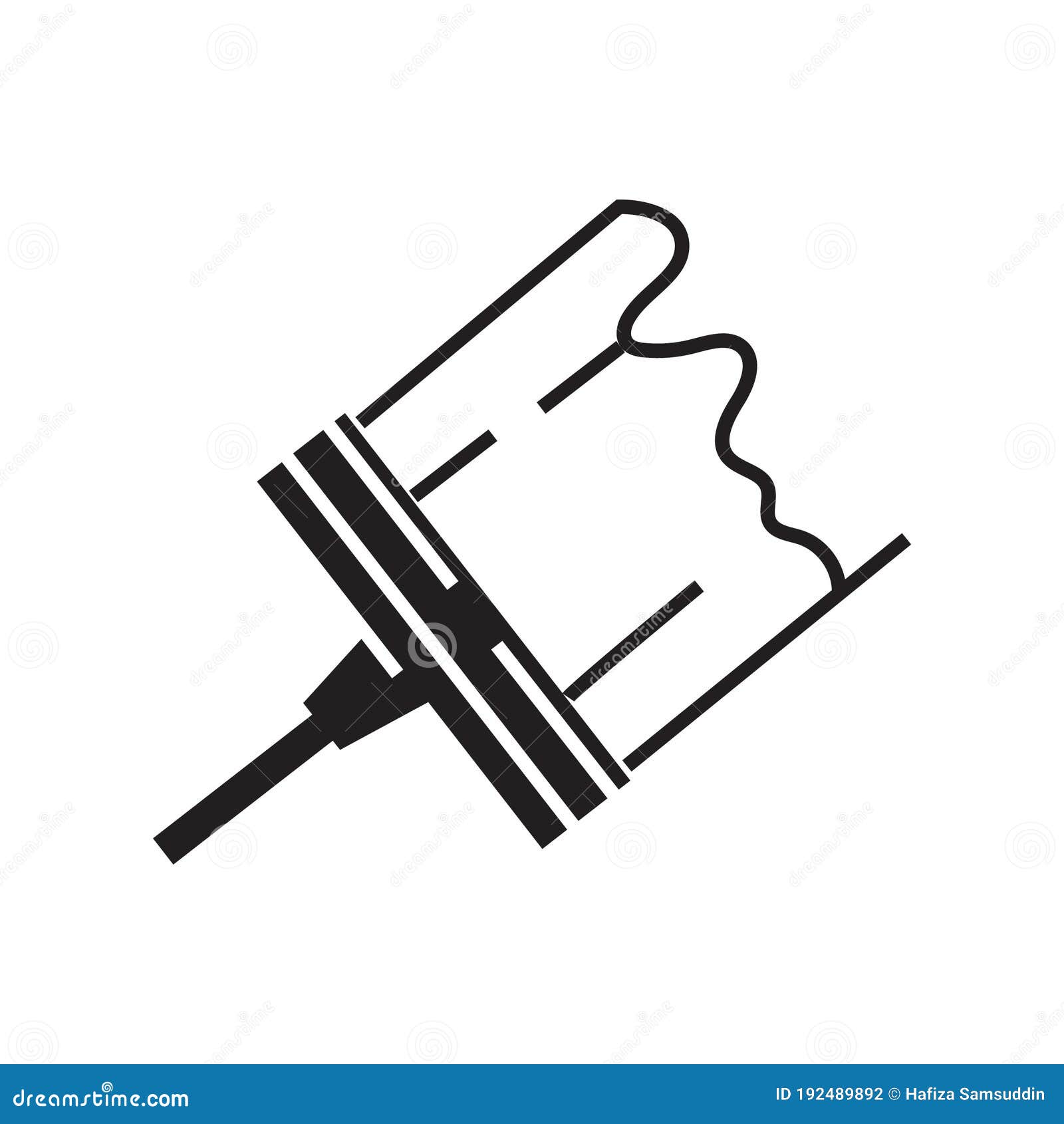 Window Wiper. Vector Illustration Decorative Design Stock Vector ...