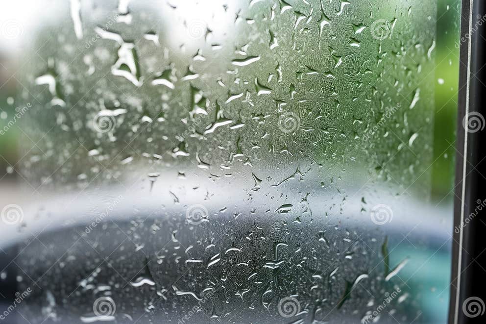 Windowpane Sparkling Clean after Being Wiped Stock Image - Image of ...