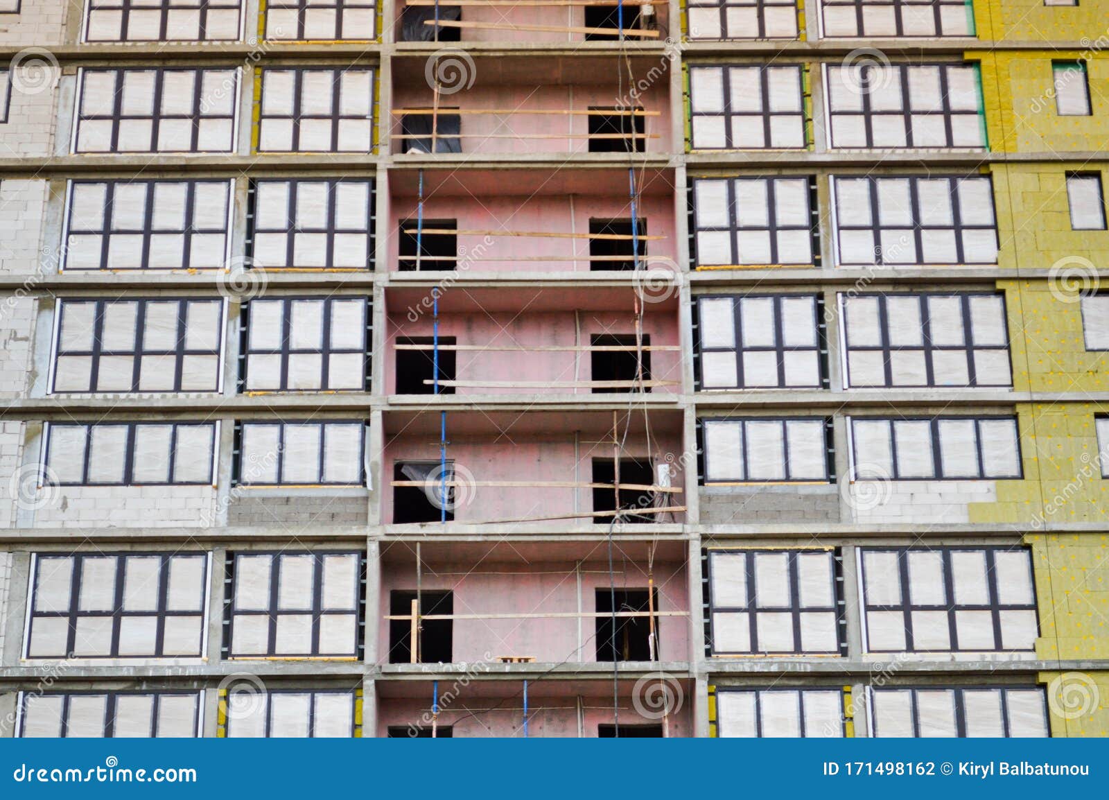 Windows and Accessories of a New Modern Monolithic Frame-block House ...