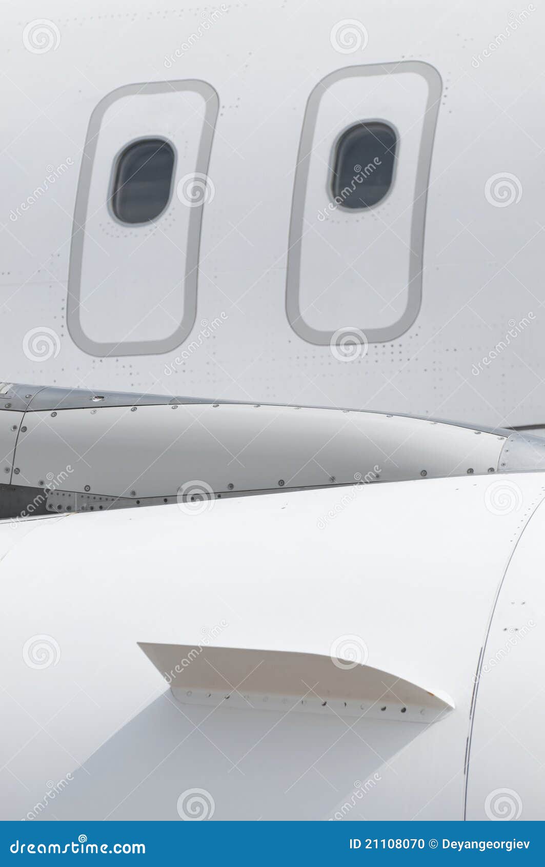 Windows of an Airplane Outside Stock Photo - Image of aviation, journey ...