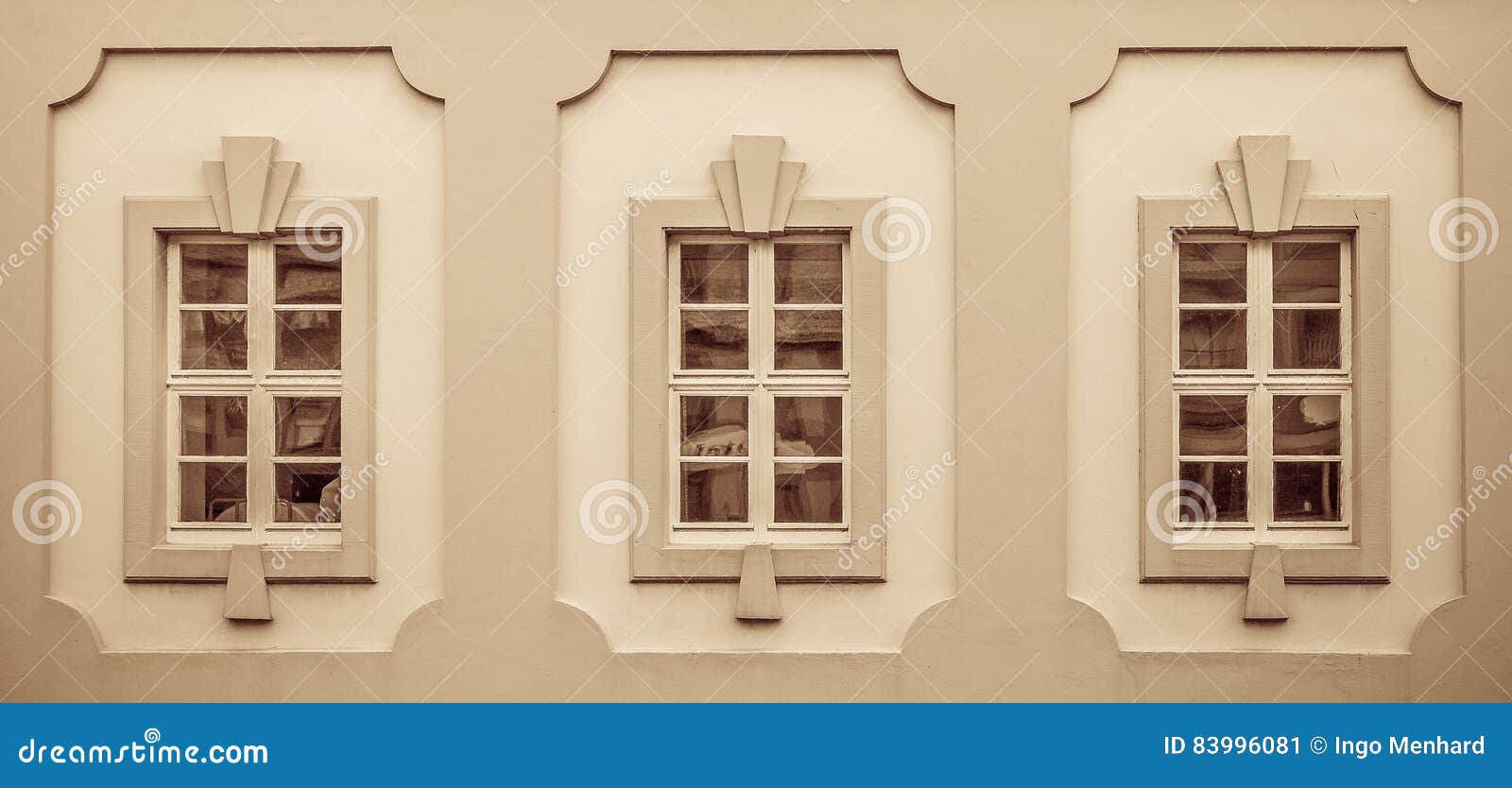 Alignment Of Windows And Mineral Wool Insulation On A Building Under ...