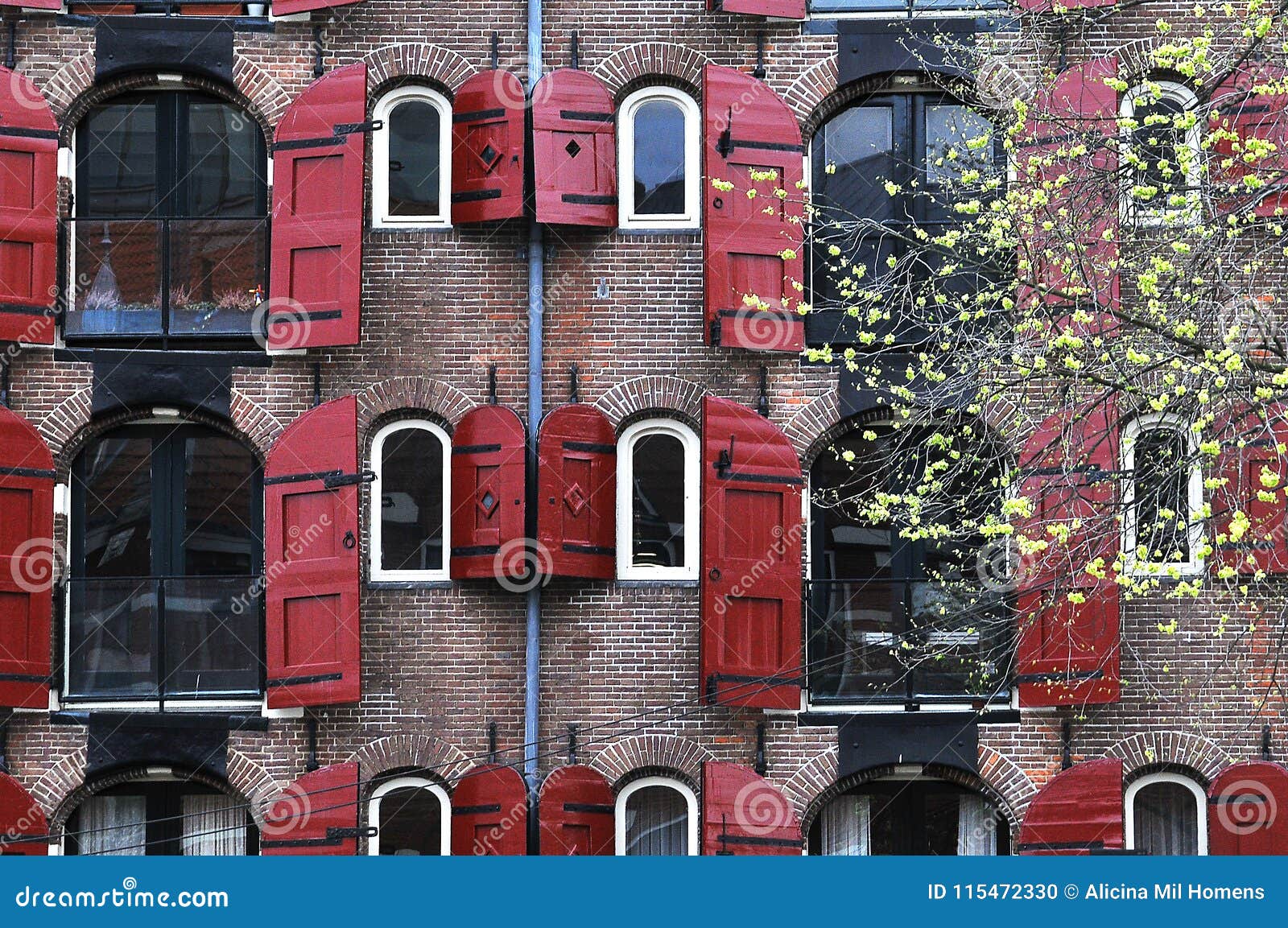 Windows in Amsterdam, in Netherlands Stock Photo - Image of traditional ...