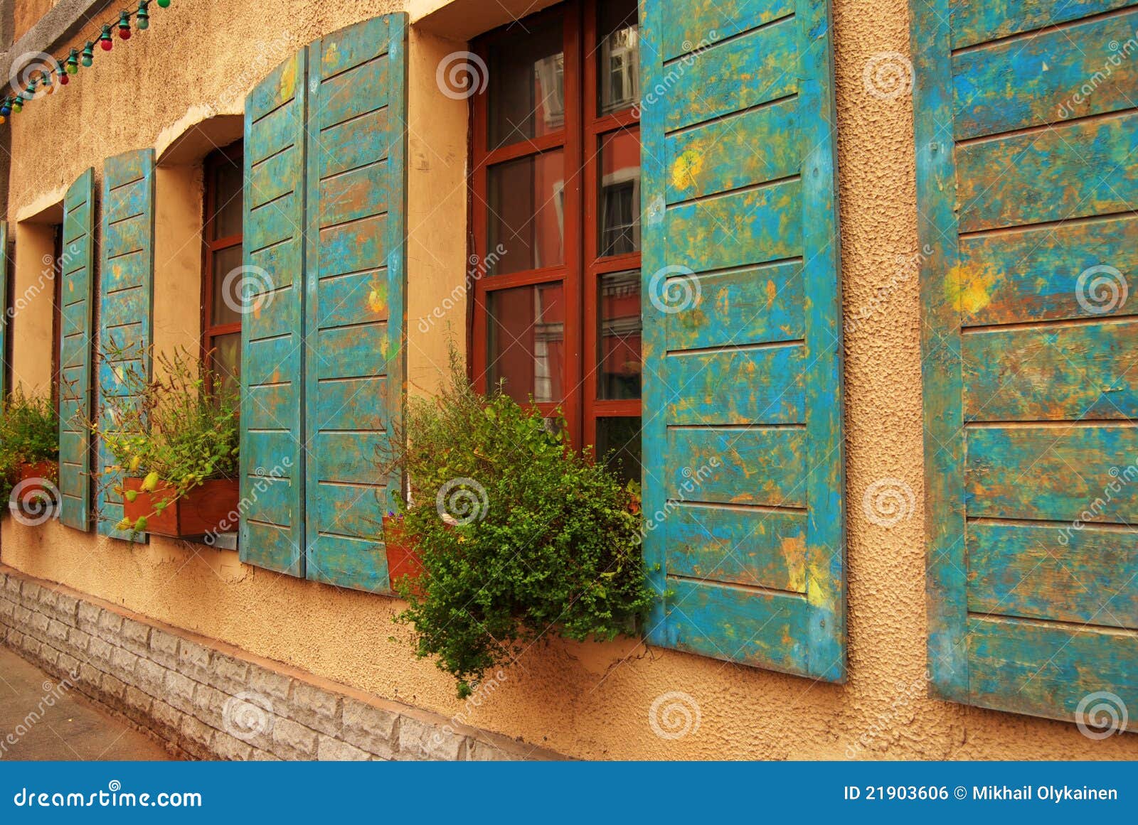 Windows of antique house stock photo. Image of bright - 21903606