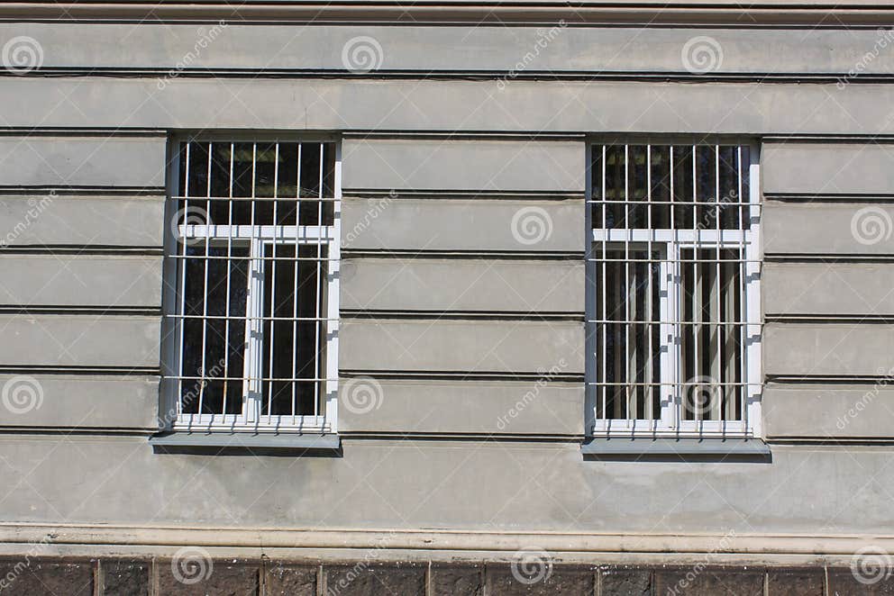 Windows with Bars stock image. Image of steel, home, pattern - 40085513