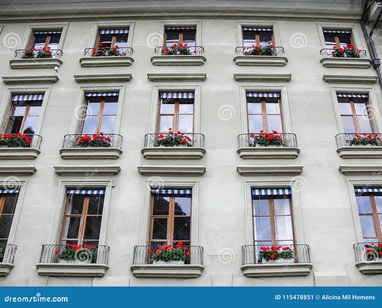 Windows in Bern, in Switzerland Stock Image - Image of window ...