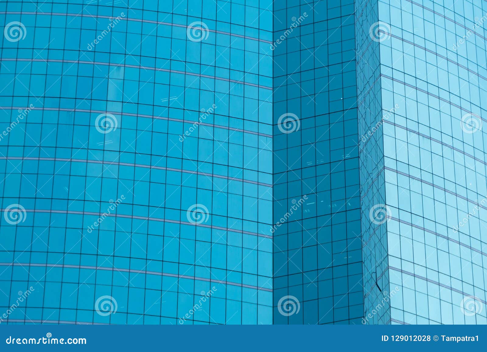 Windows of Blue Modern Office Skyscraper Building. Architecture Stock ...