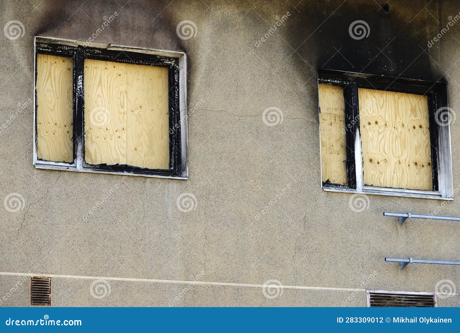 Boarded Up Windows Plywood