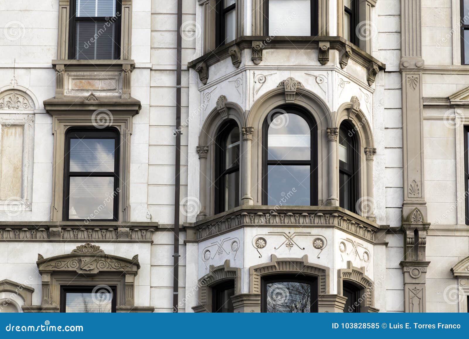 Windows of Boston stock image. Image of horizontal, facade - 103828585