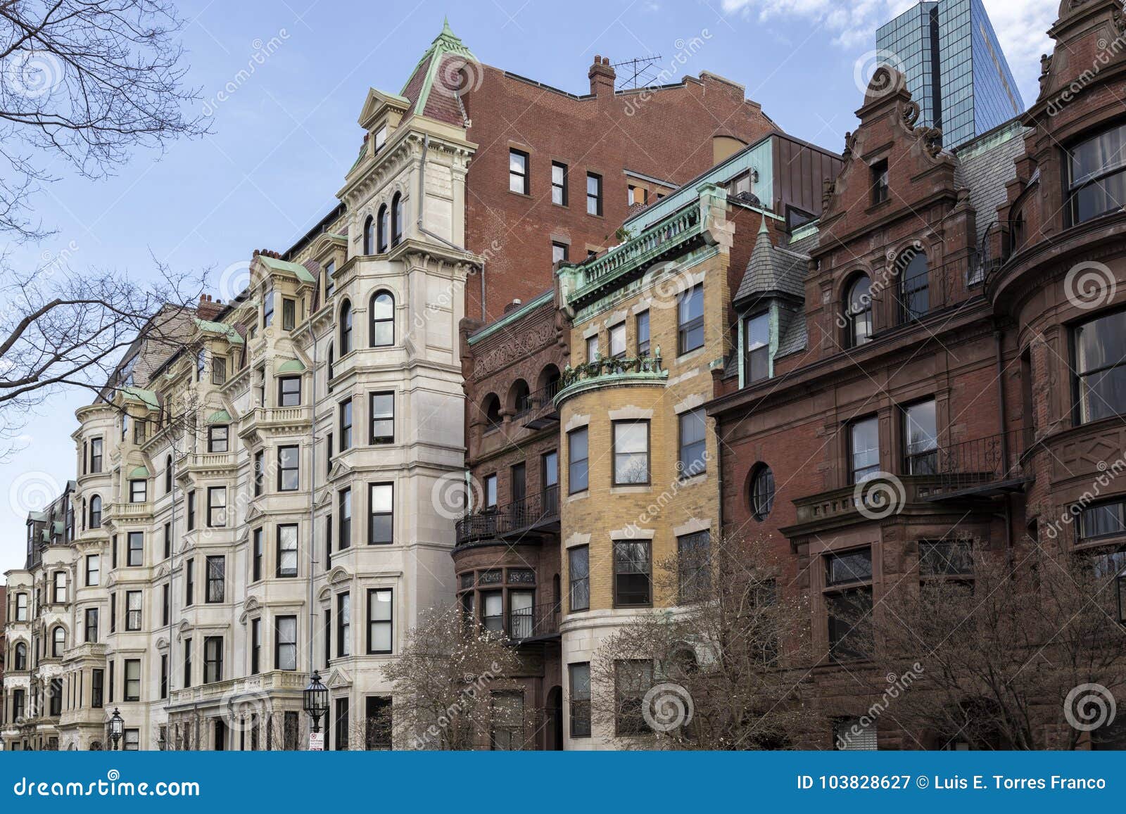 Windows of Boston stock image. Image of horizontal, summer - 103828627