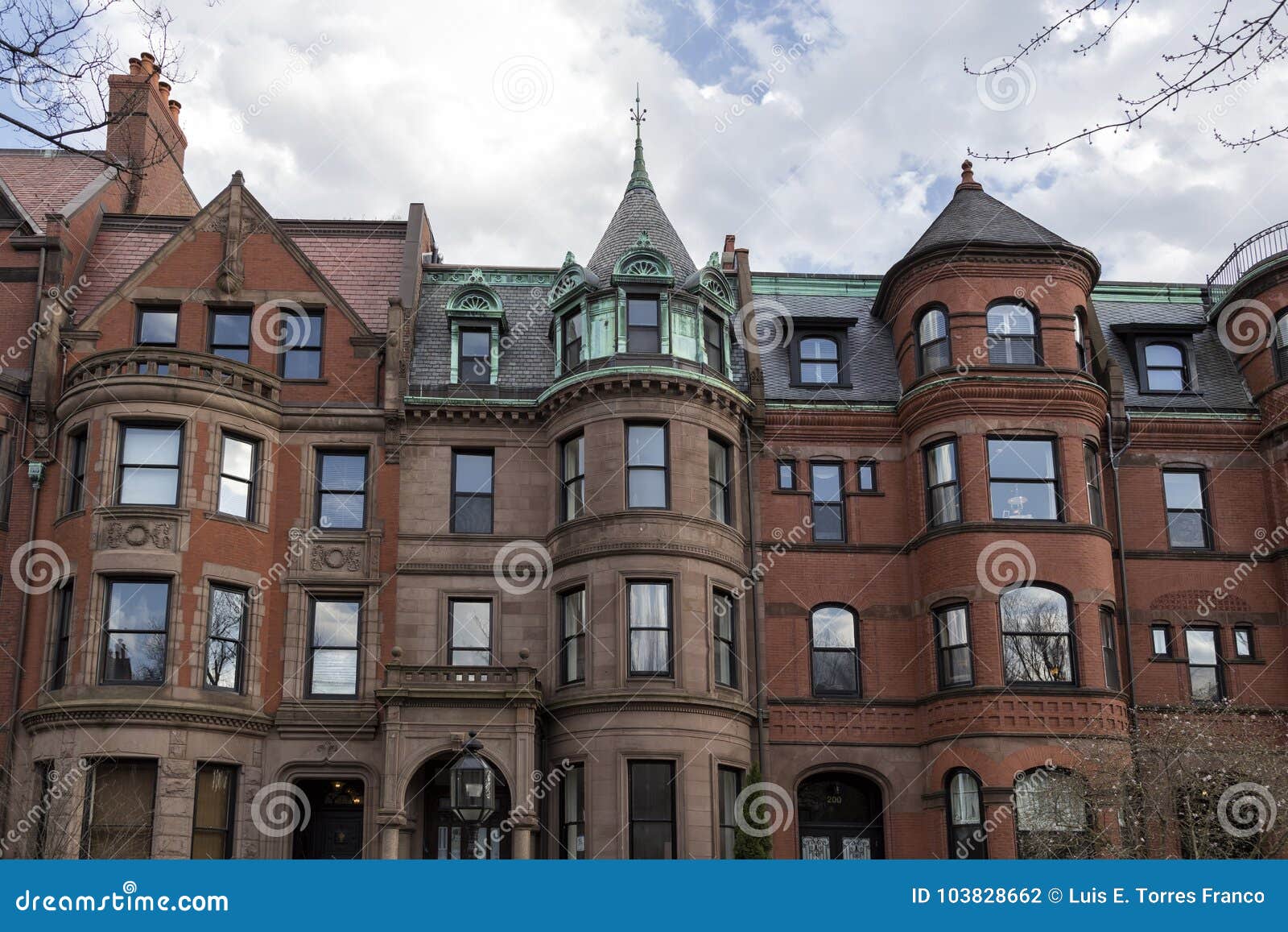 Windows of Boston stock photo. Image of elegance, street - 103828662
