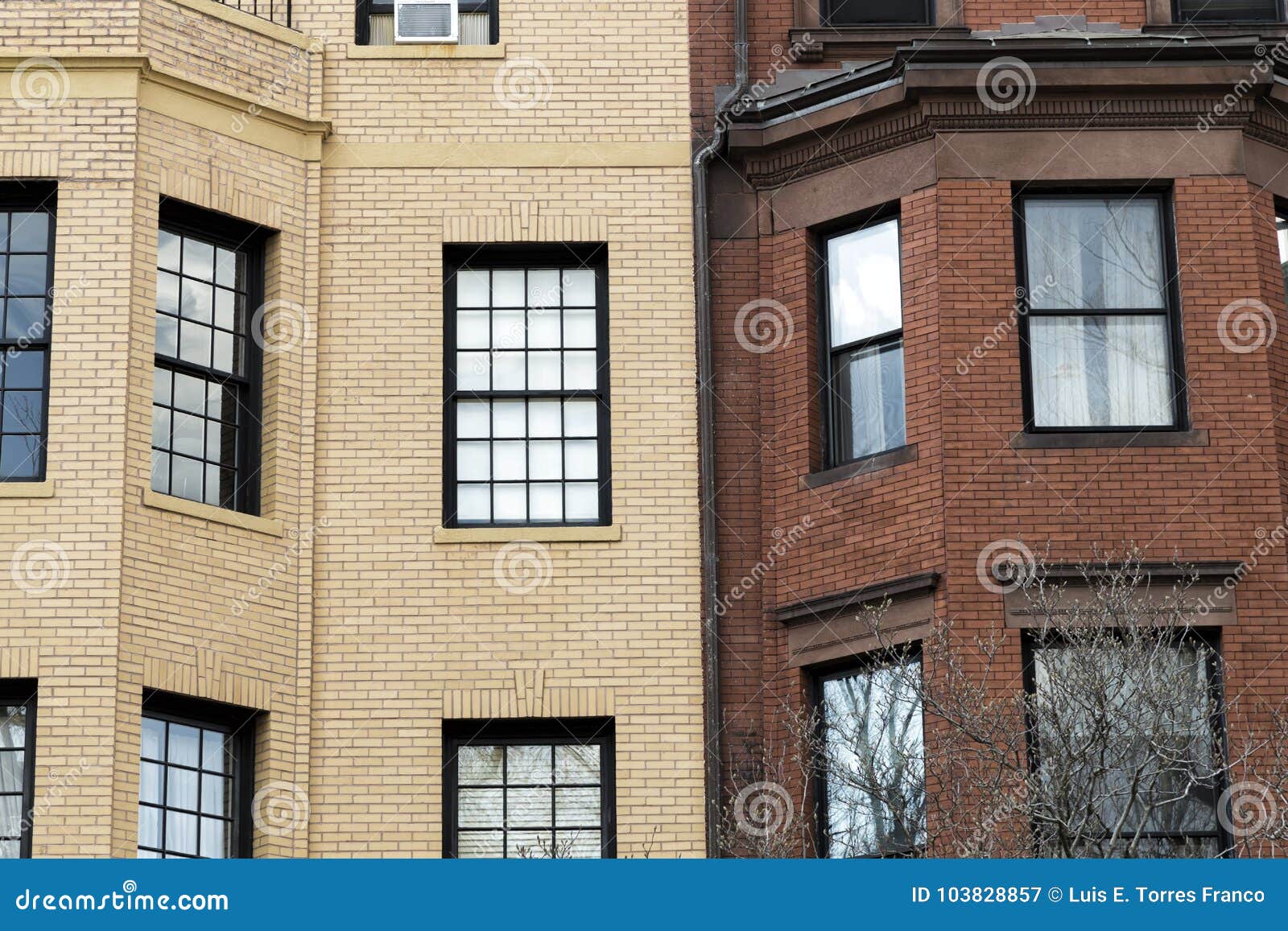 Windows of Boston stock image. Image of house, city - 103828857