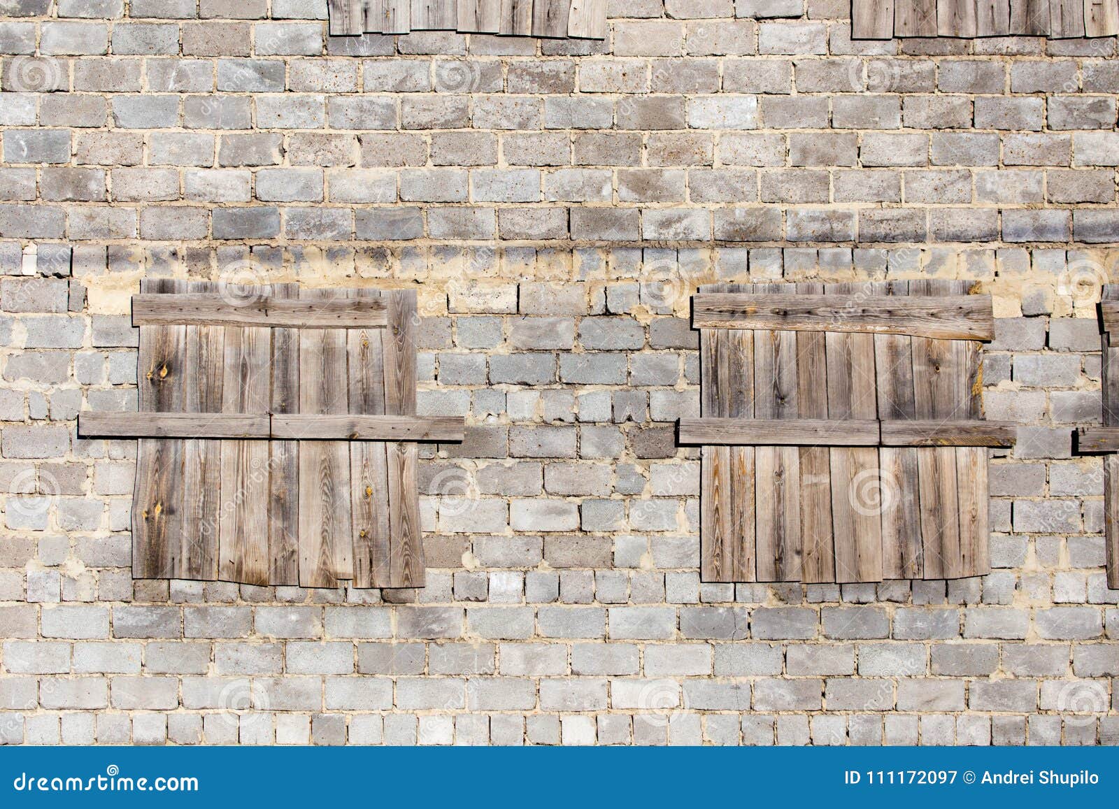 Windows in a Brick House Under Construction Stock Image - Image of home ...