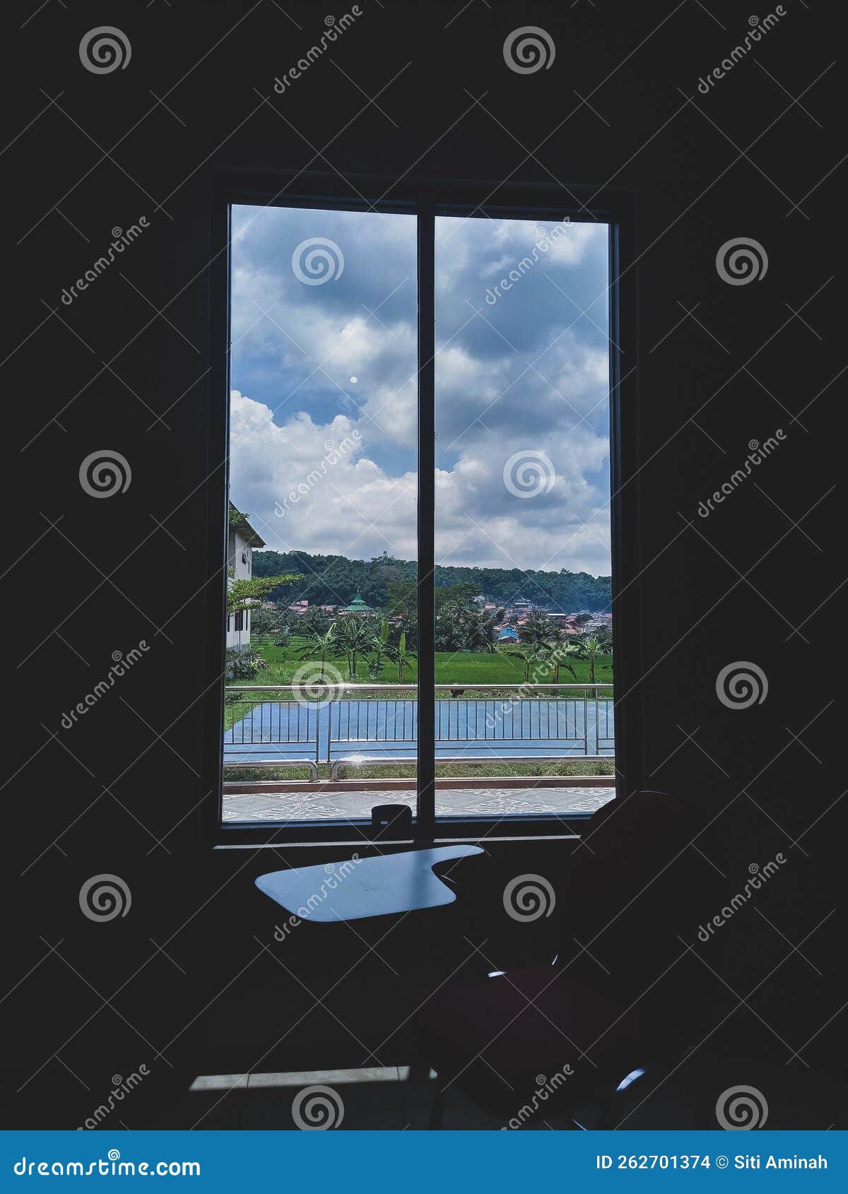 The Windows are Bright from the Outside Stock Photo - Image of ...