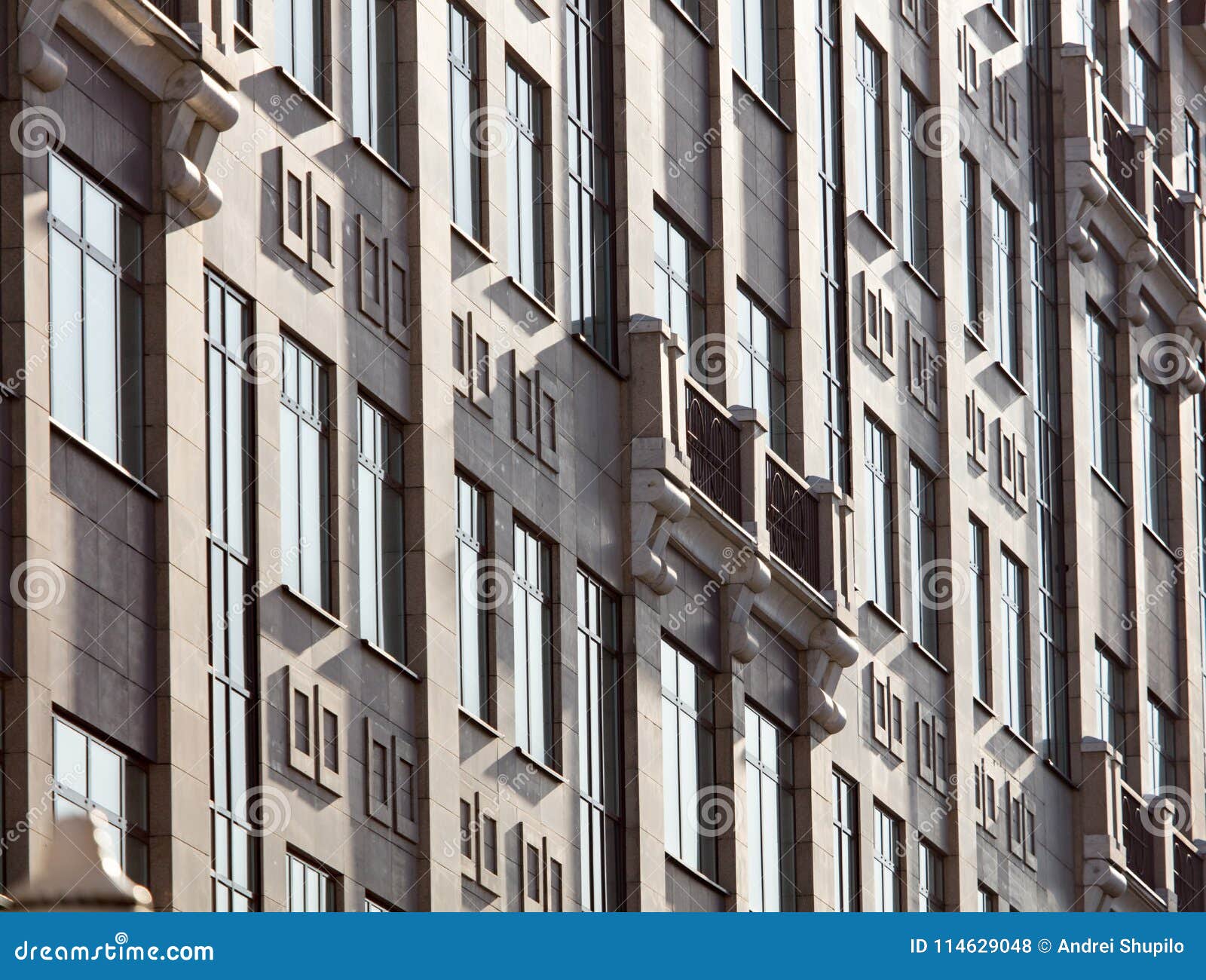 Windows in the Building As a Background Stock Photo - Image of ...