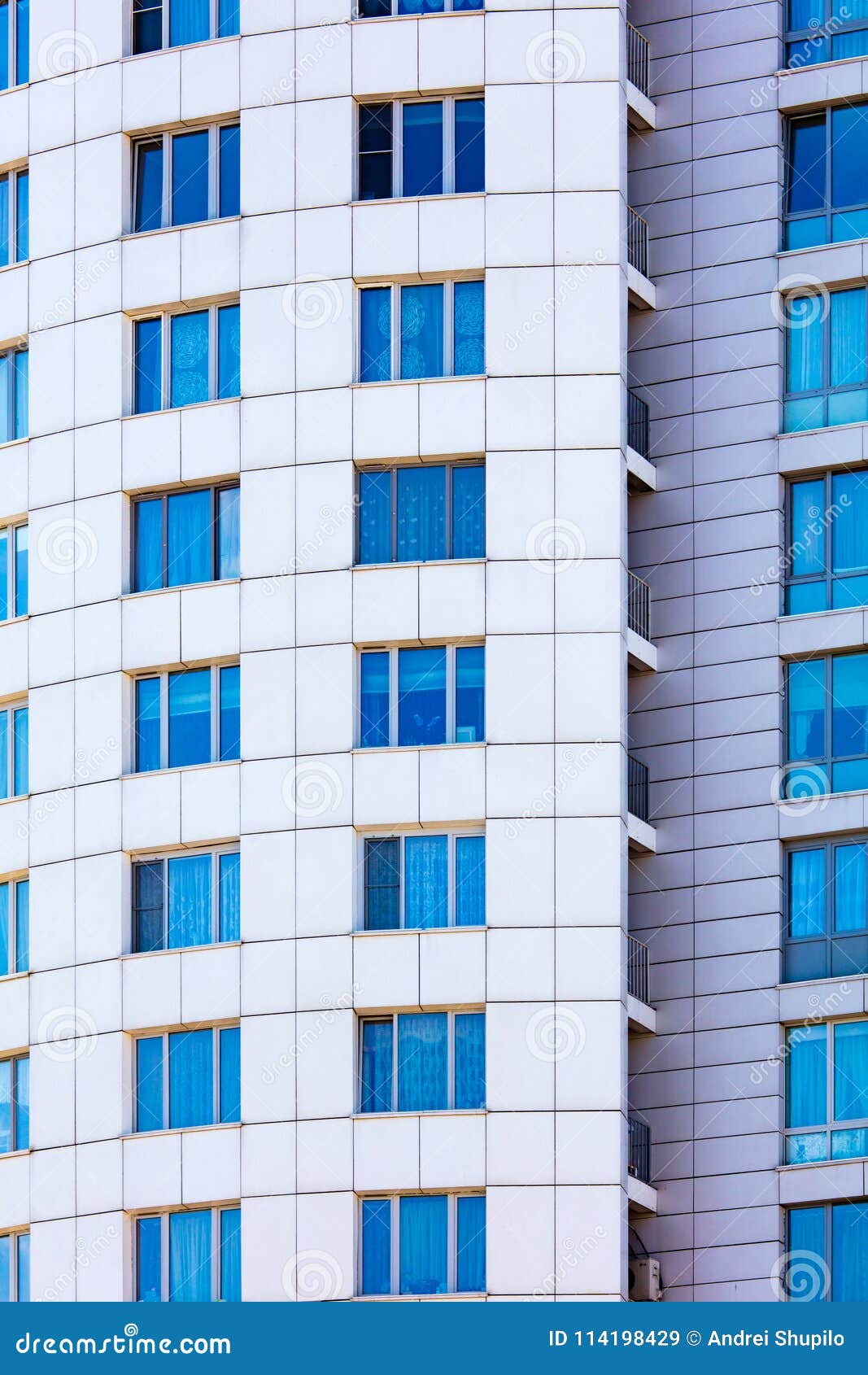 Windows in the Building As a Background Stock Image - Image of line ...