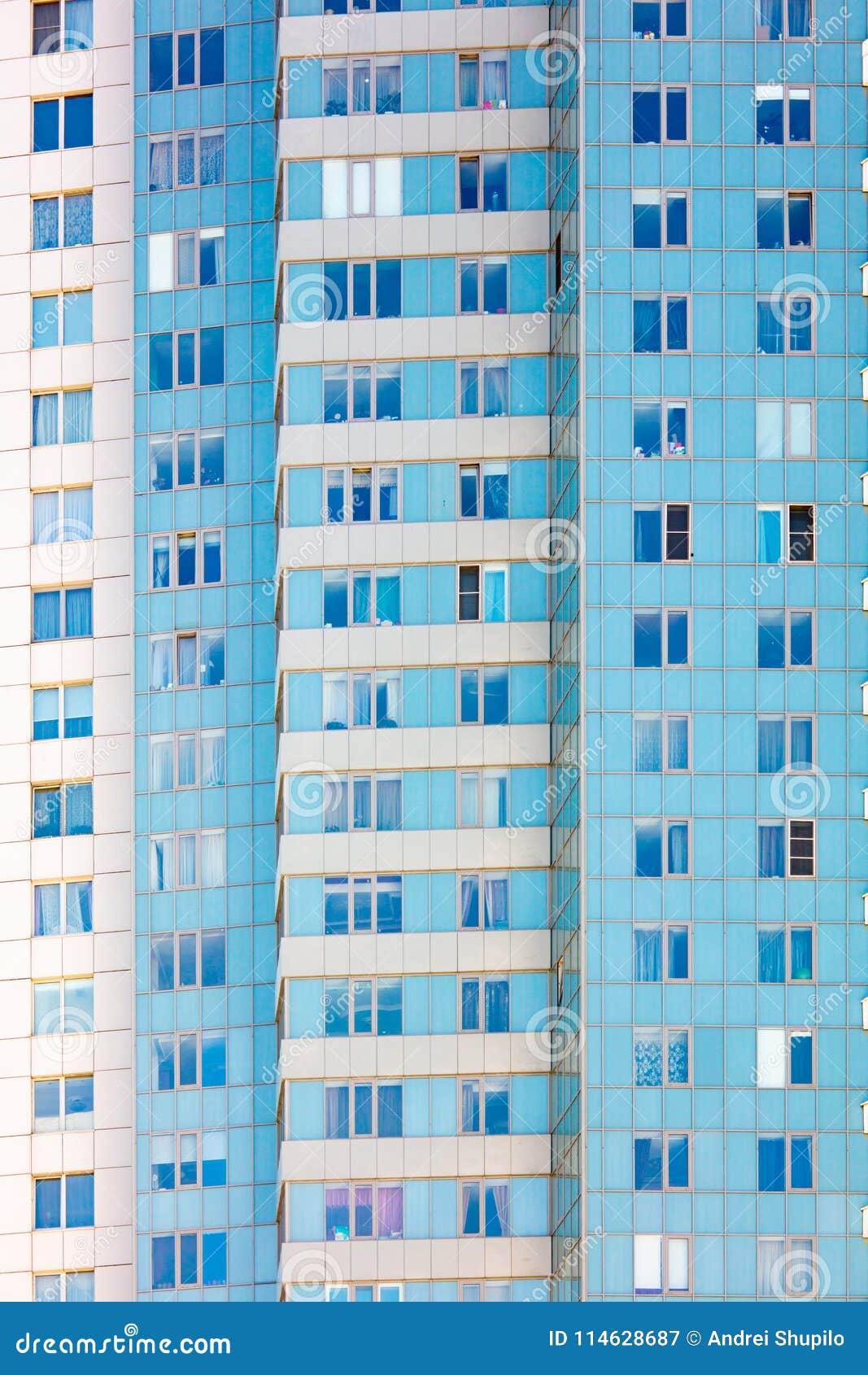 Windows in the Building As a Background Stock Image - Image of ...