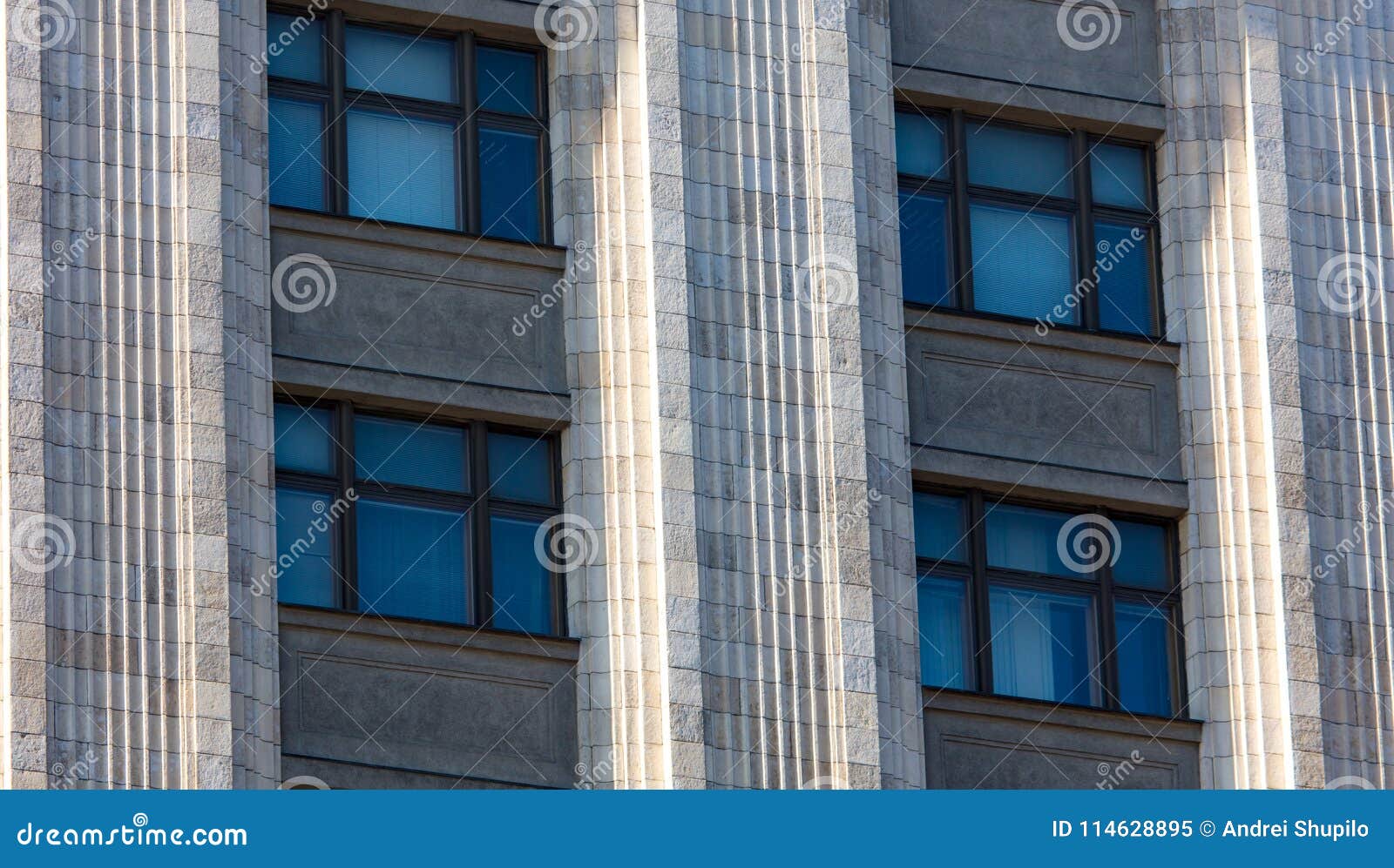 Windows in the Building As a Background Stock Image - Image of office ...