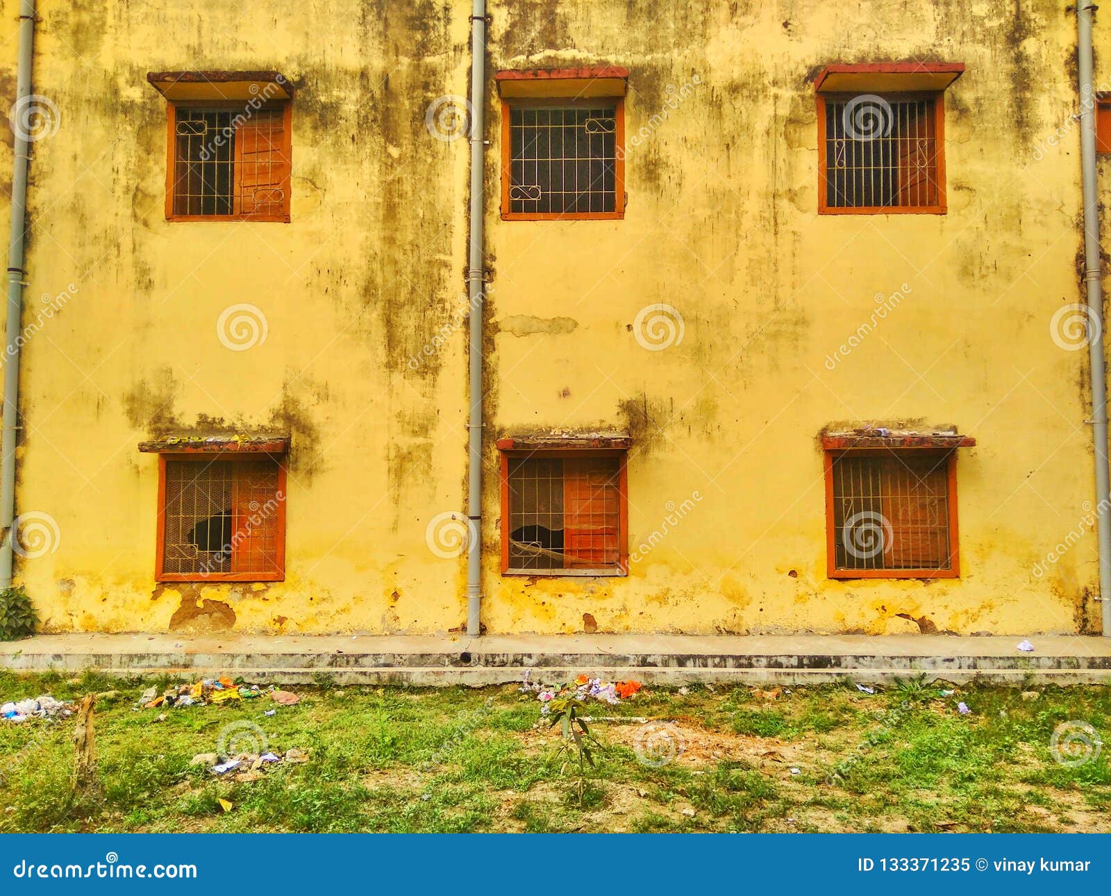 Windows of a building stock image. Image of back, side - 133371235