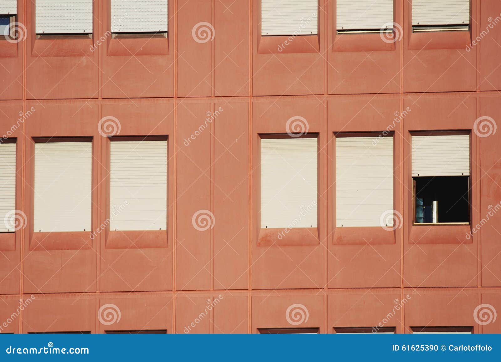 Windows on a building stock photo. Image of costs, project - 61625390