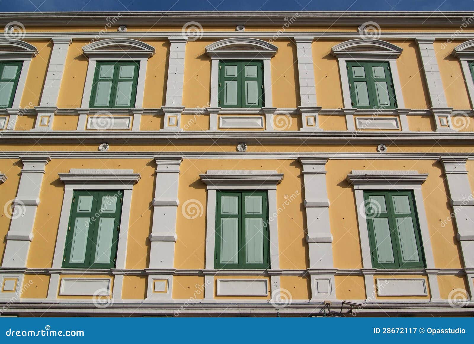 The Windows Building of the Ministry of Defence, Bangkok. Stock Image ...