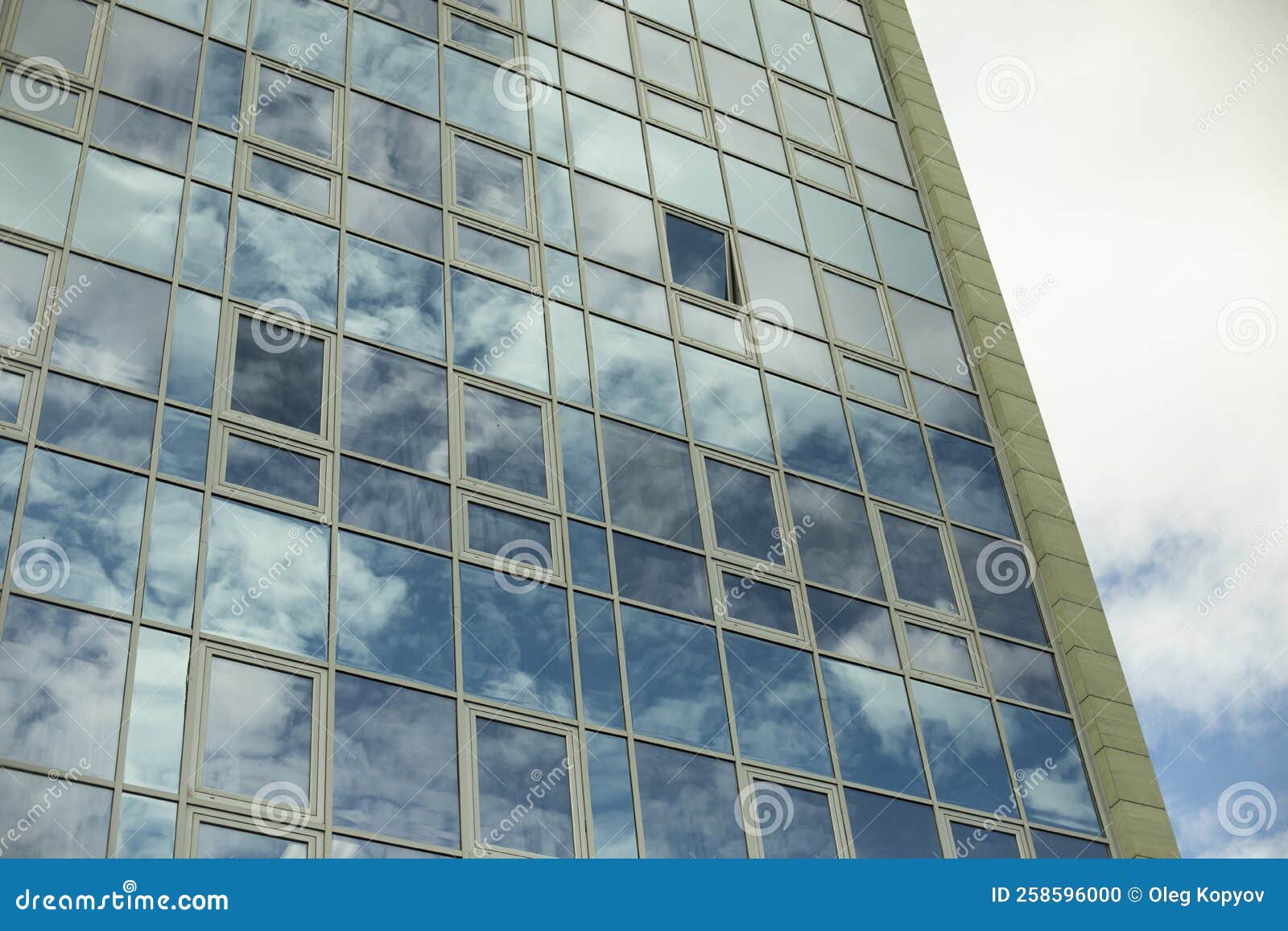 Windows in Building. Mirror Surface in Building Stock Photo - Image of ...