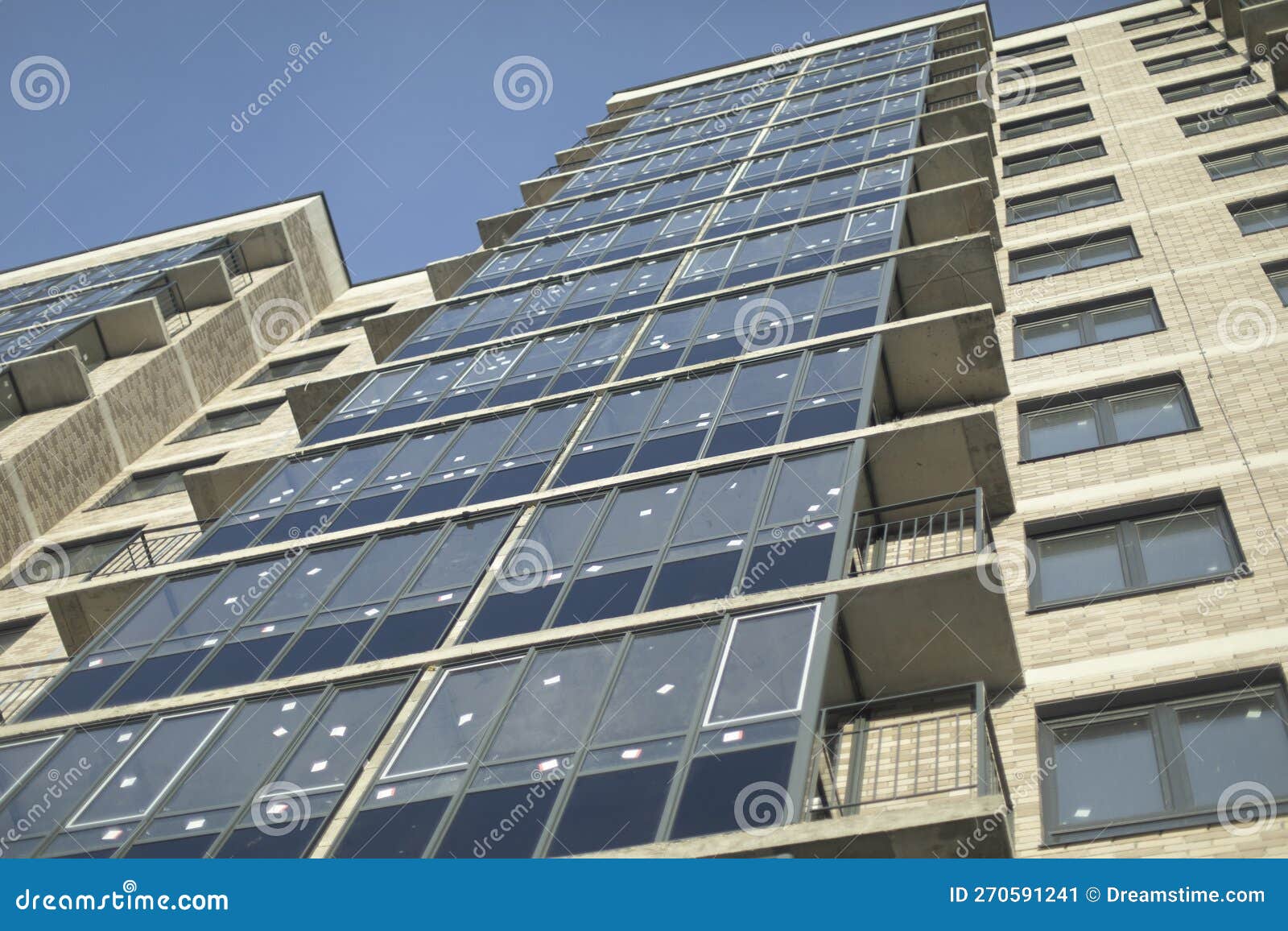 Windows in Building. New Building in City Stock Image - Image of real ...