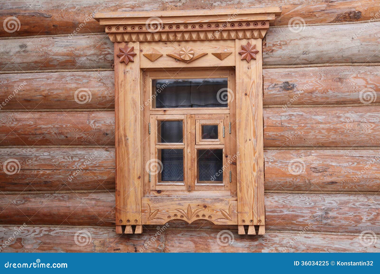 The Windows of the Classic Old House Stock Image - Image of ancient ...
