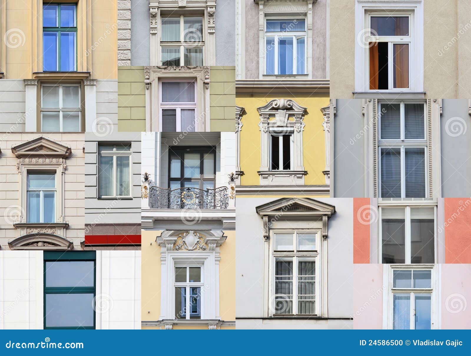 Windows collage stock photo. Image of ornate, destination - 24586500