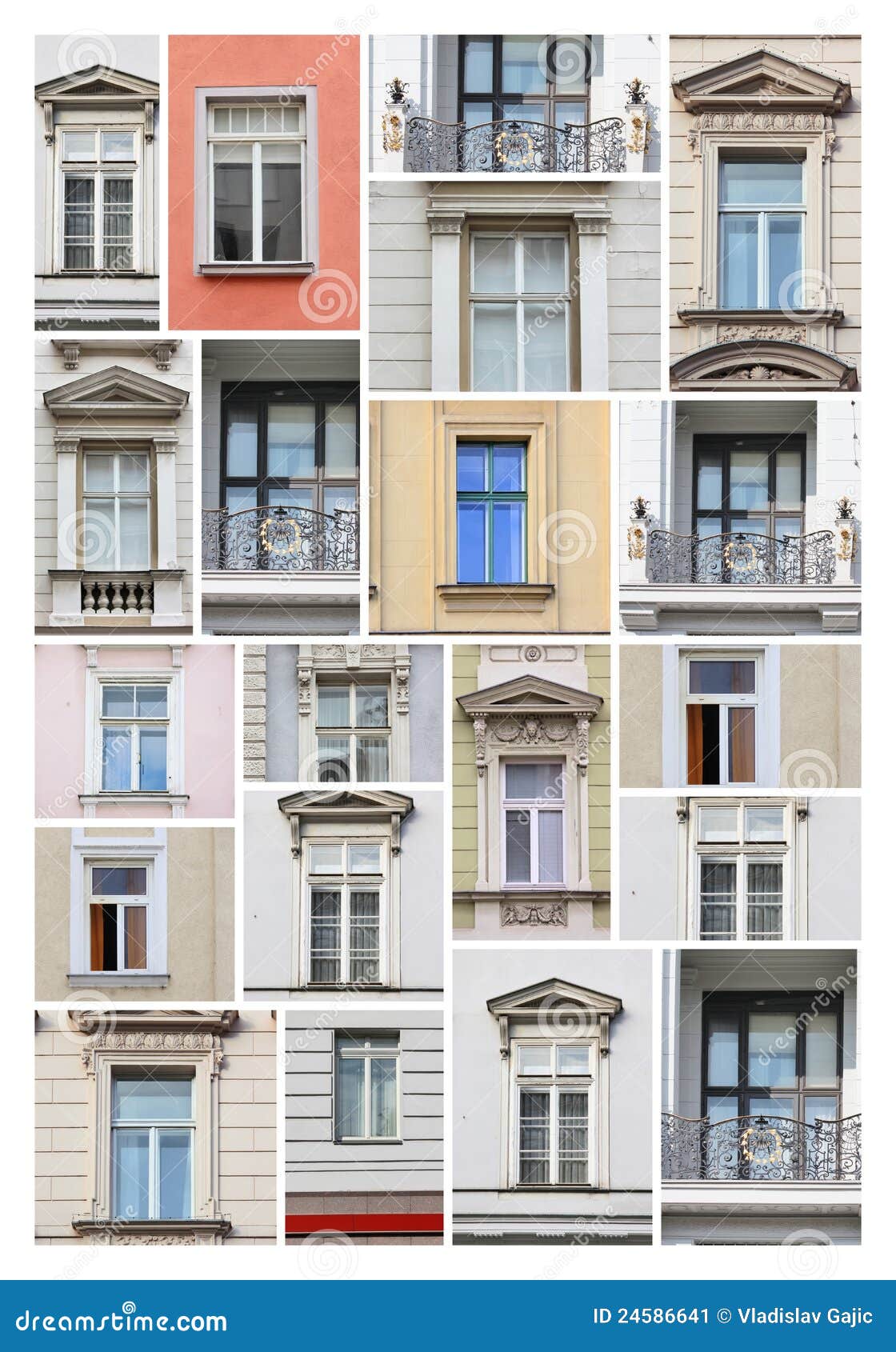 Windows collage stock image. Image of city, conceptual - 24586641