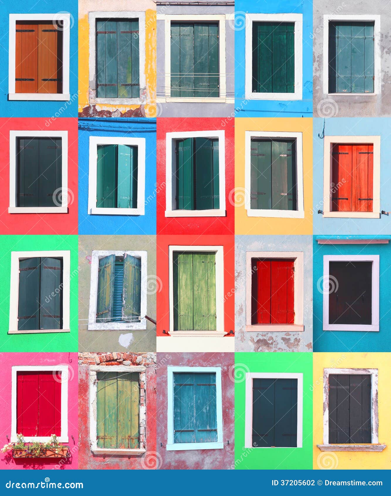 Windows collage stock photo. Image of front, colorful - 37205602