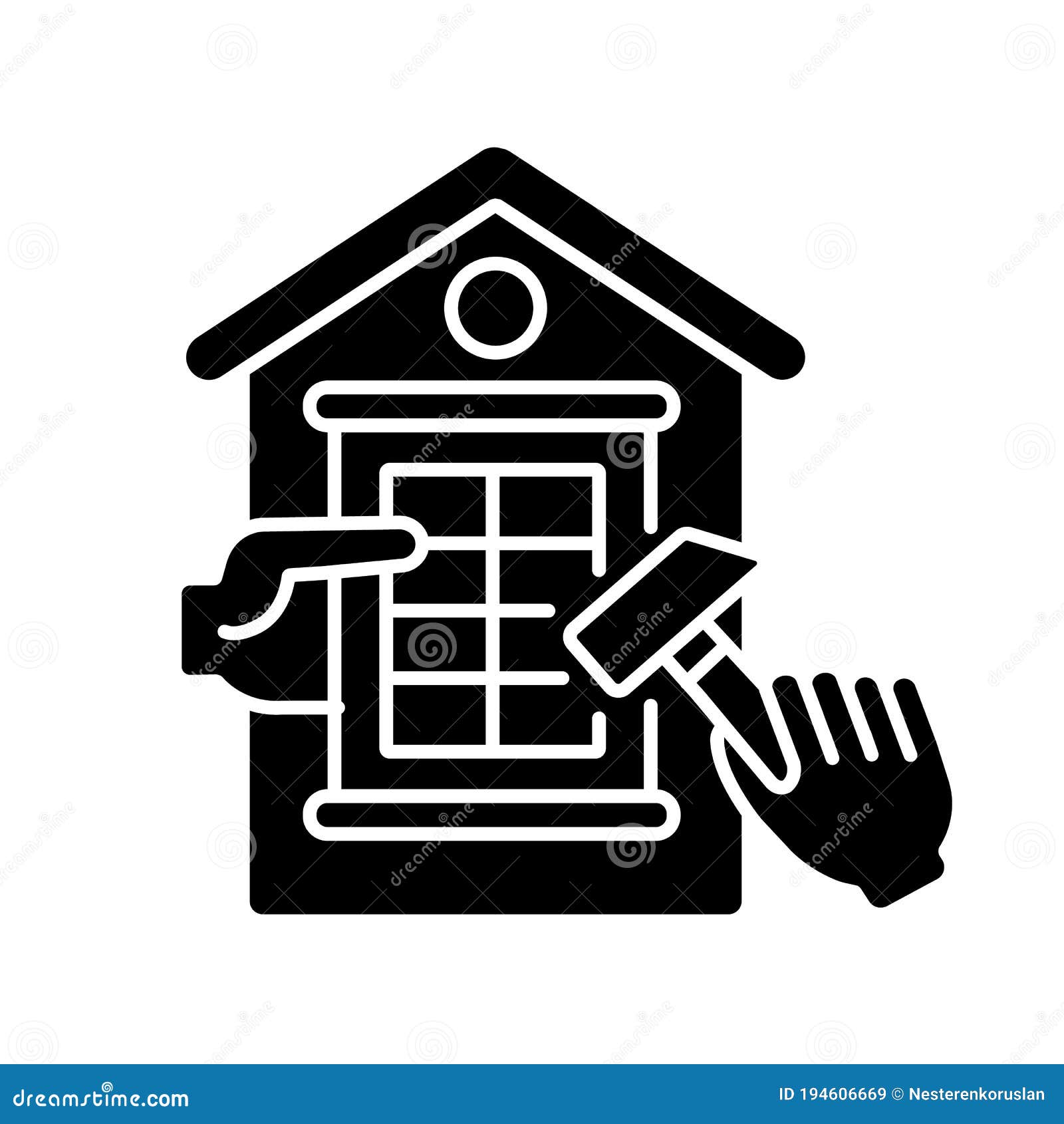 Installer Black Glyph Icon. Tool For Installing, Updating, And ...