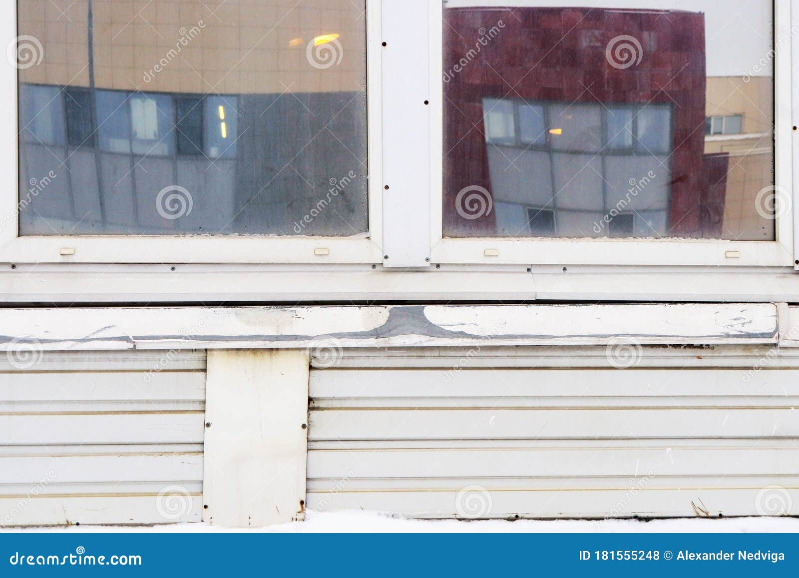Windows with Corrugated Metal Stock Photo - Image of composition ...