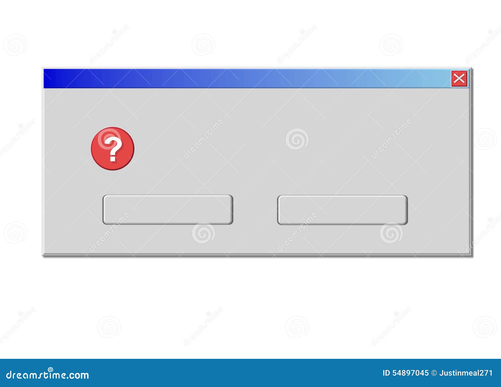 Windows Dialog with Buttons Question Sign Empty Stock Illustration ... Windows Dialog with Buttons Question Sign Empty Stock Illustration ...