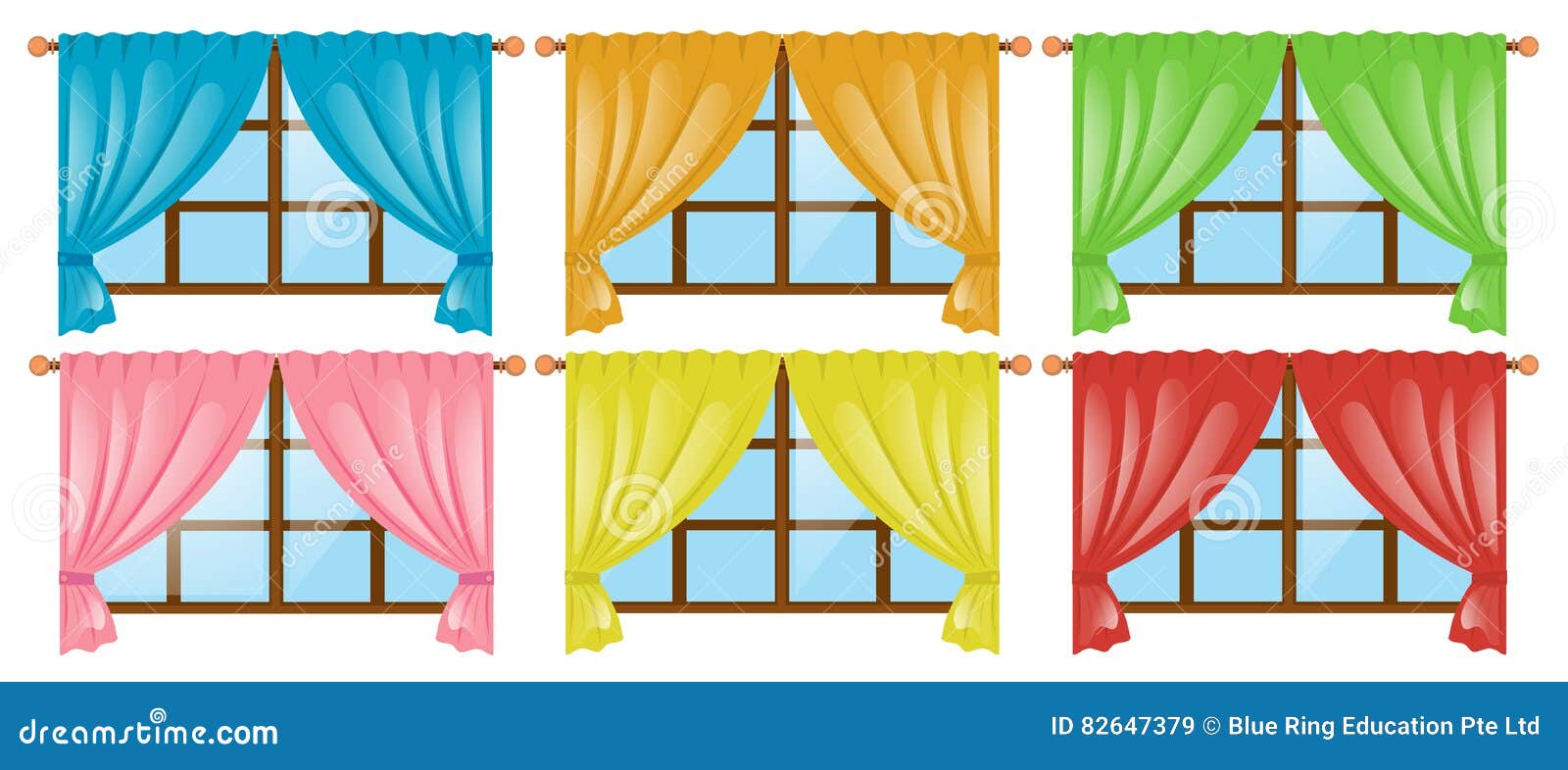 Color Curtains Stock Illustrations – 8,982 Color Curtains Stock ...