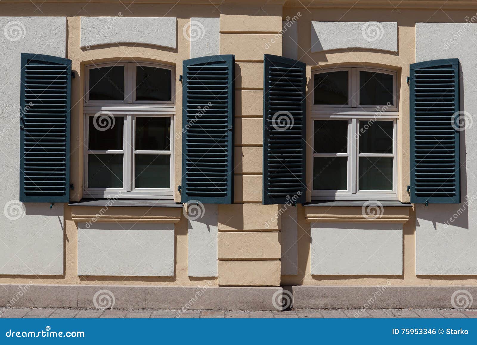 Windows and Doors in the Old European Style Stock Photo - Image of ...