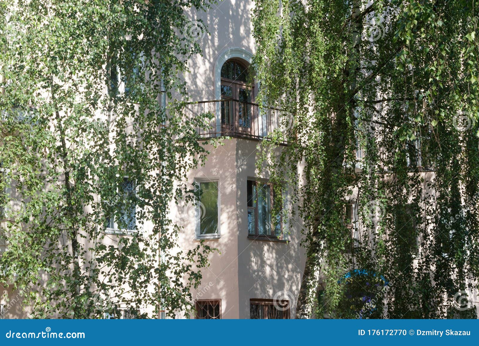 Windows of a Dwelling House of the Soviet Era Stock Photo - Image of ...