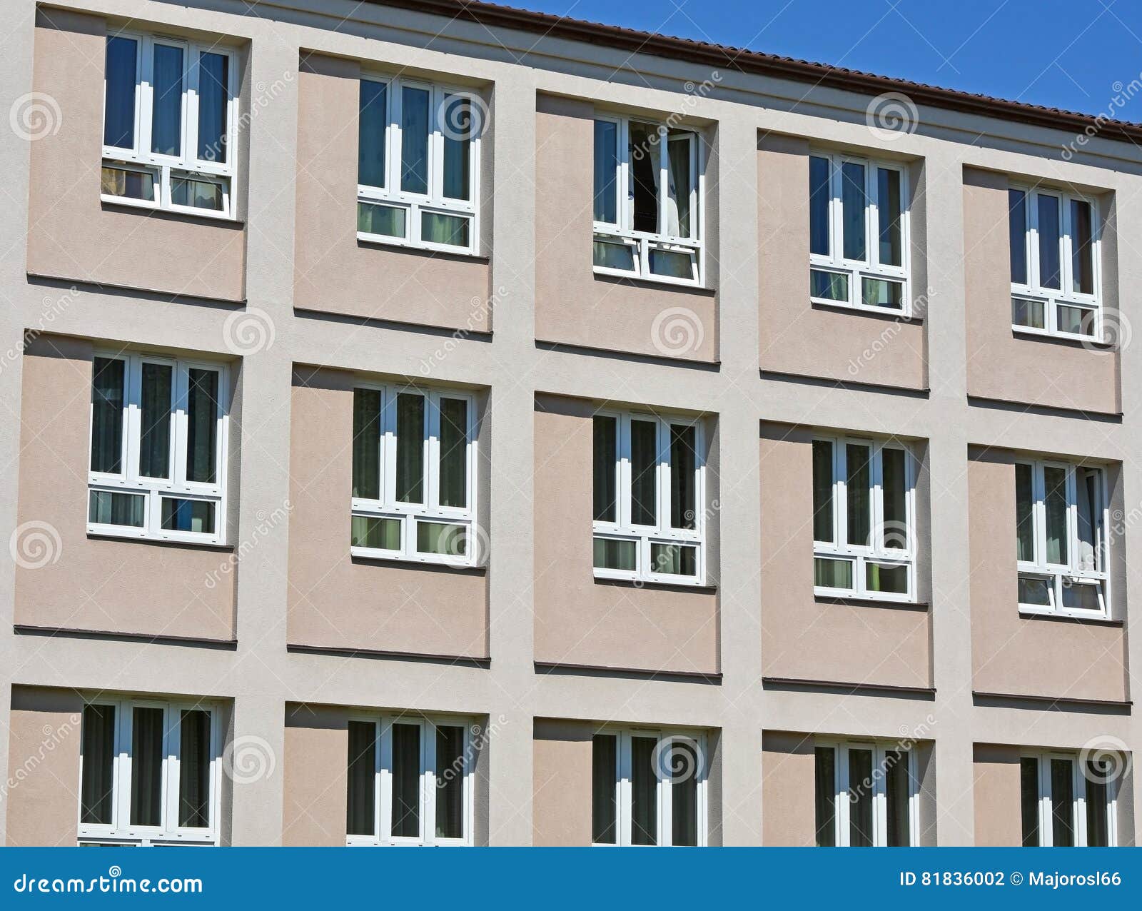 Windows of the Elementary School Building Stock Photo - Image of closed ...