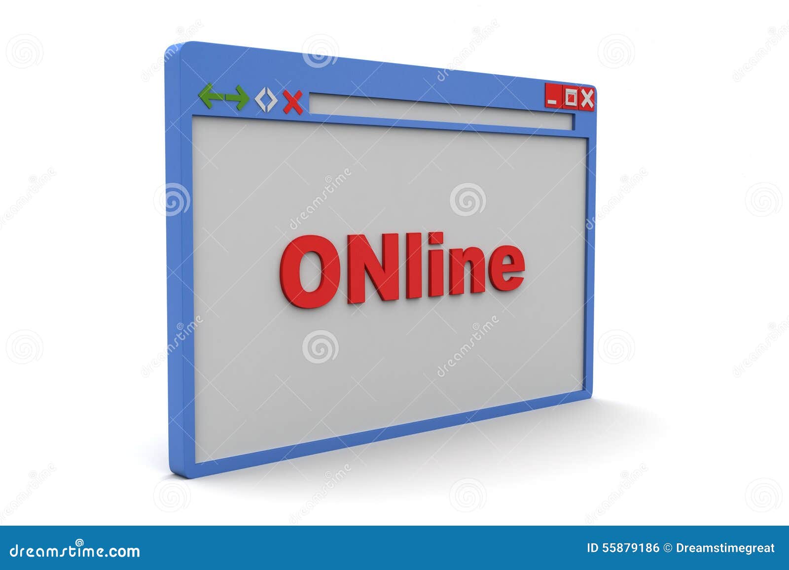 Windows Explorer with Online Text Stock Photo - Image of idea, search ...