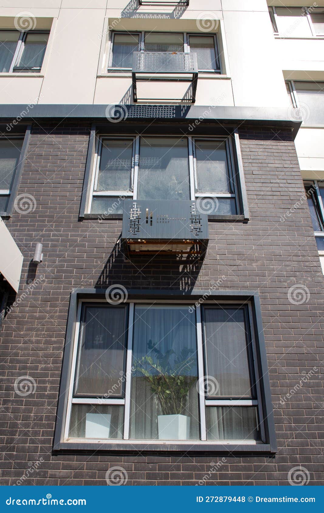 Windows on the Facade of a New Multi-storey Building Stock Photo ...