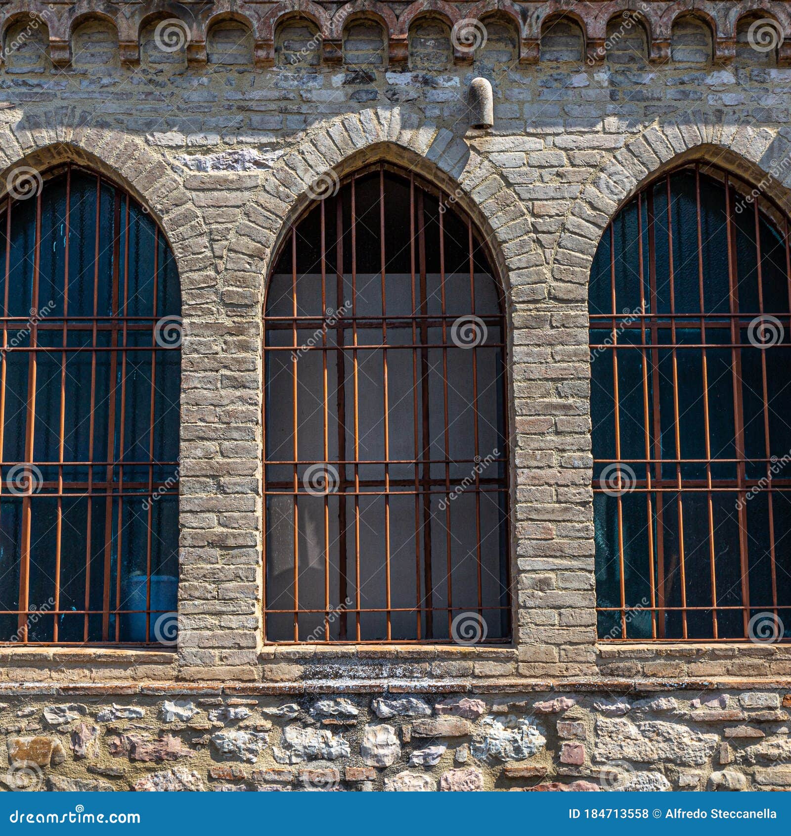 Windows in the facades stock photo. Image of blue, european - 184713558
