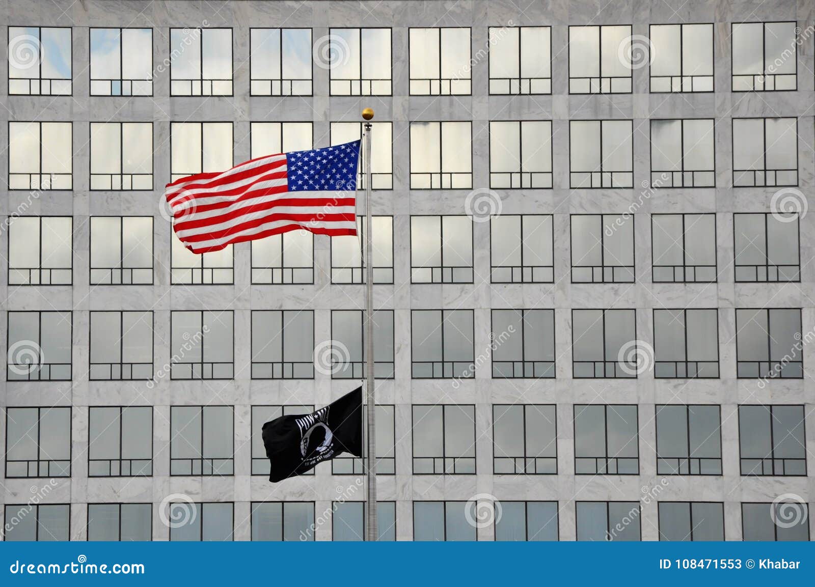 Windows and flags. editorial stock photo. Image of broad - 108471553